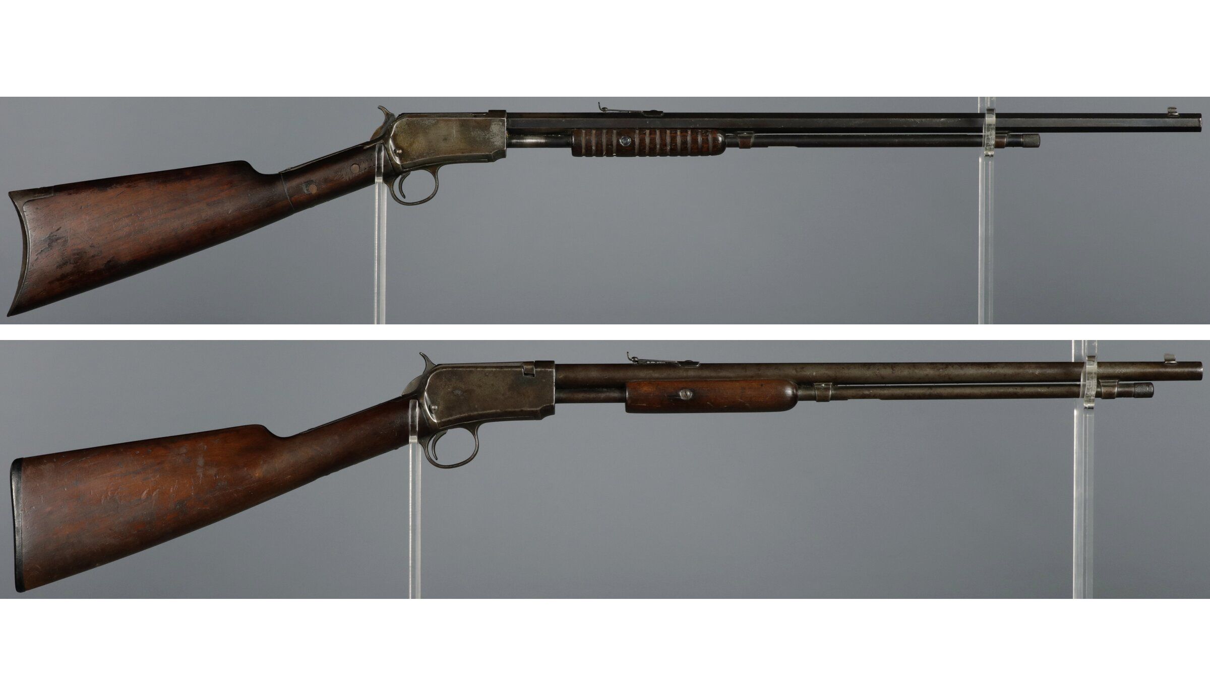 Two Winchester Slide Action Rifles | Rock Island Auction