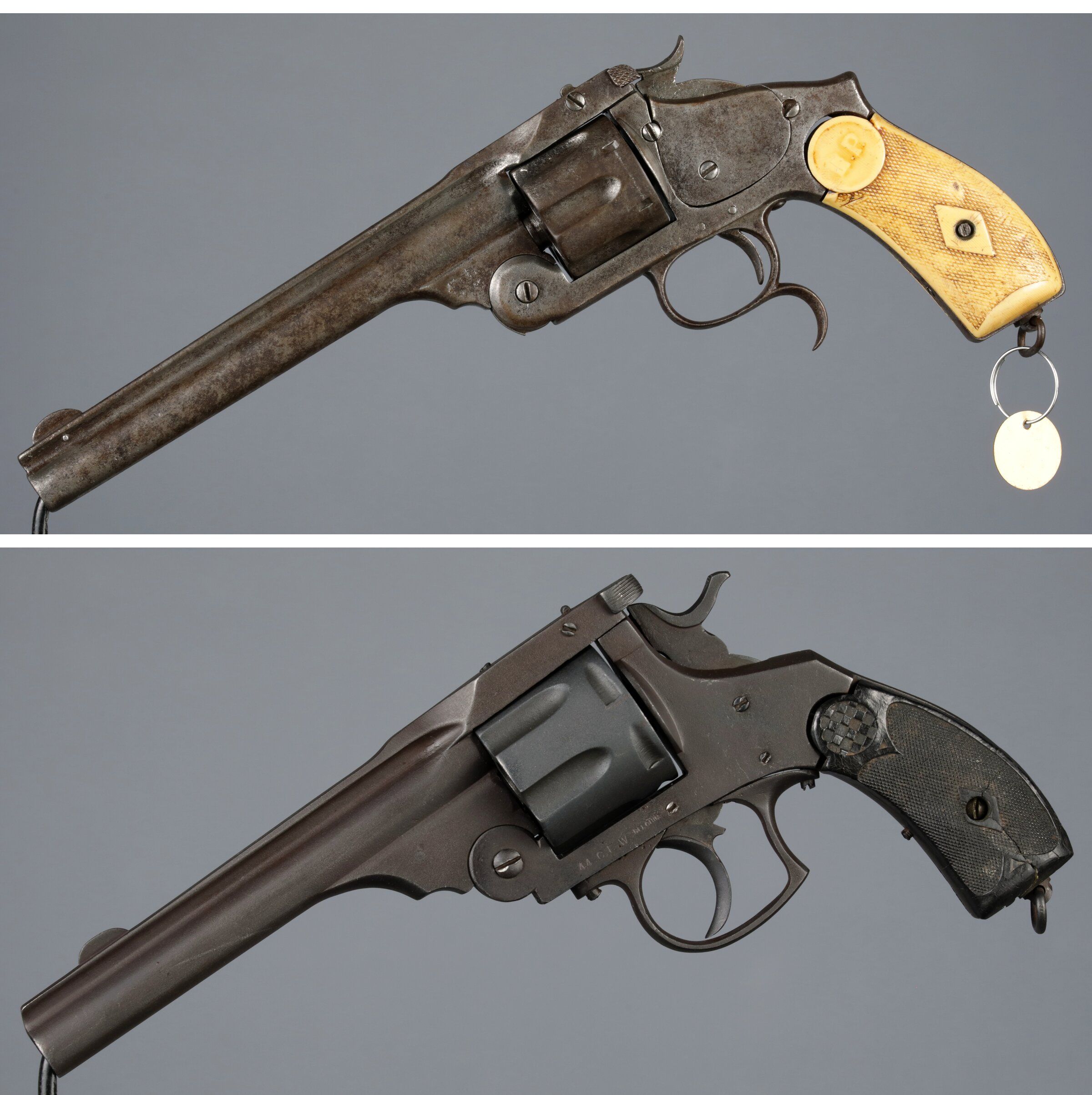 Two Belgian Top Break Revolvers | Rock Island Auction
