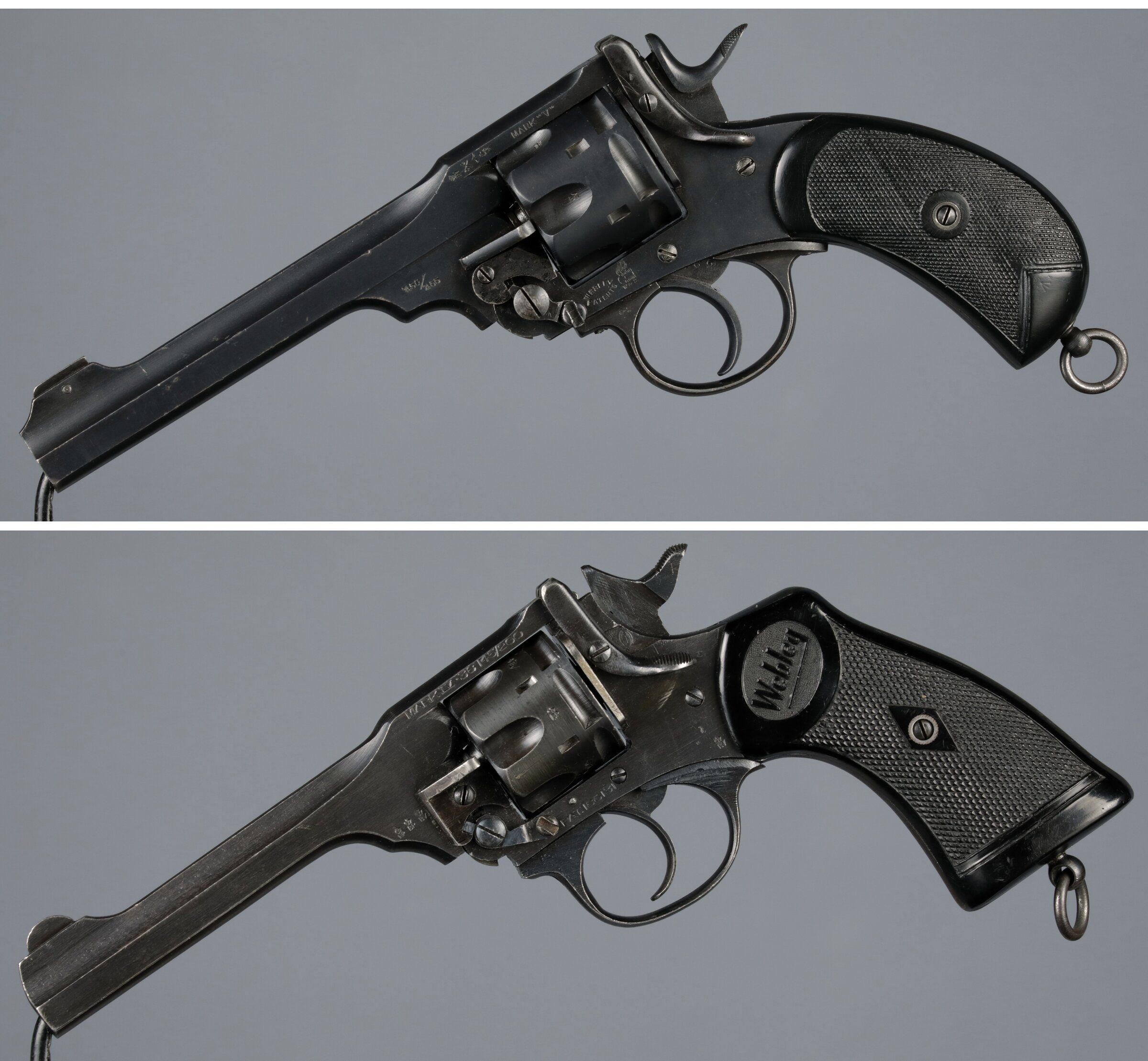 Two Webley & Scott Double Action Revolvers | Rock Island Auction