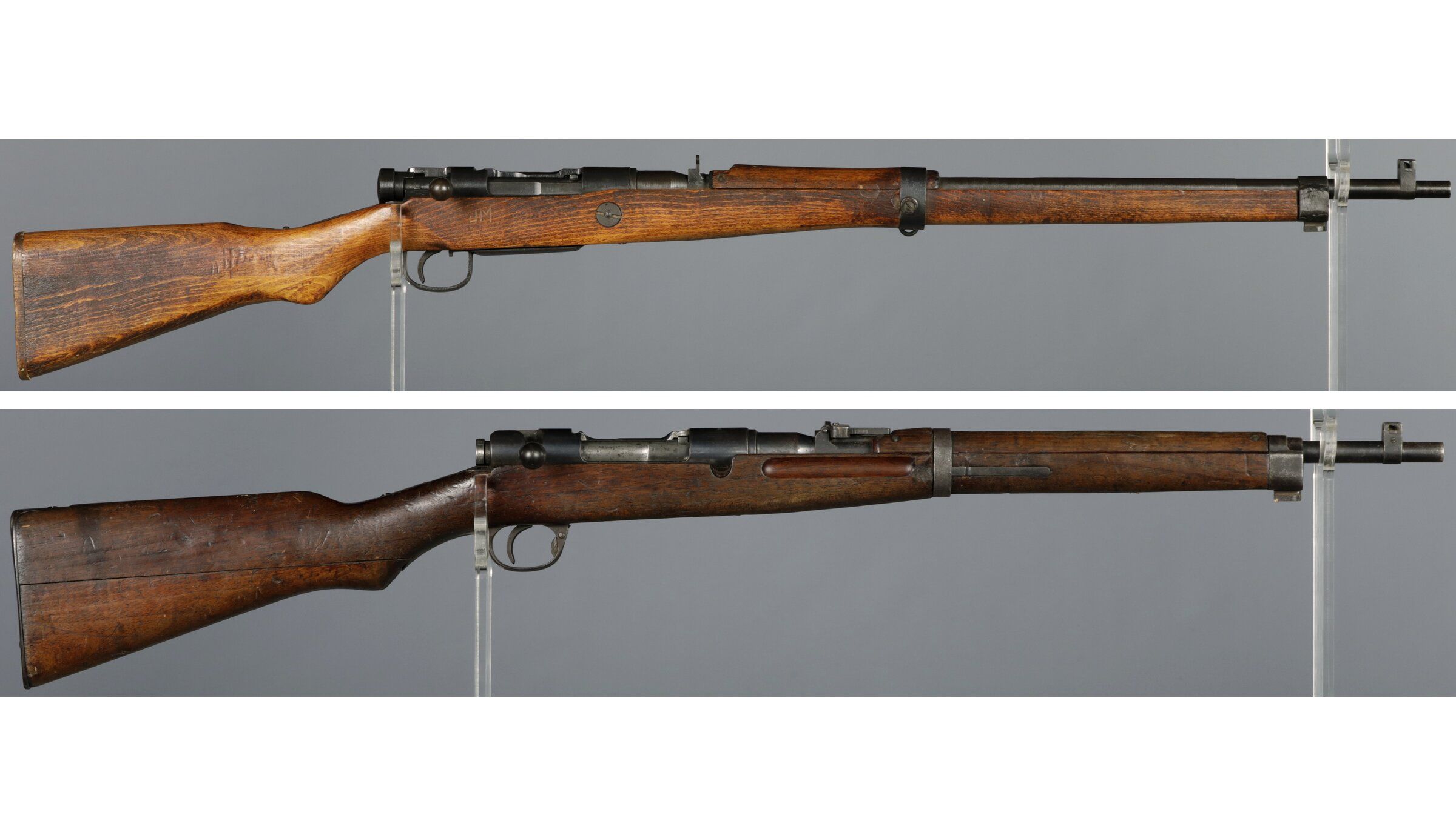 Two Japanese Military Arisaka Pattern Bolt Action Rifles | Rock Island ...