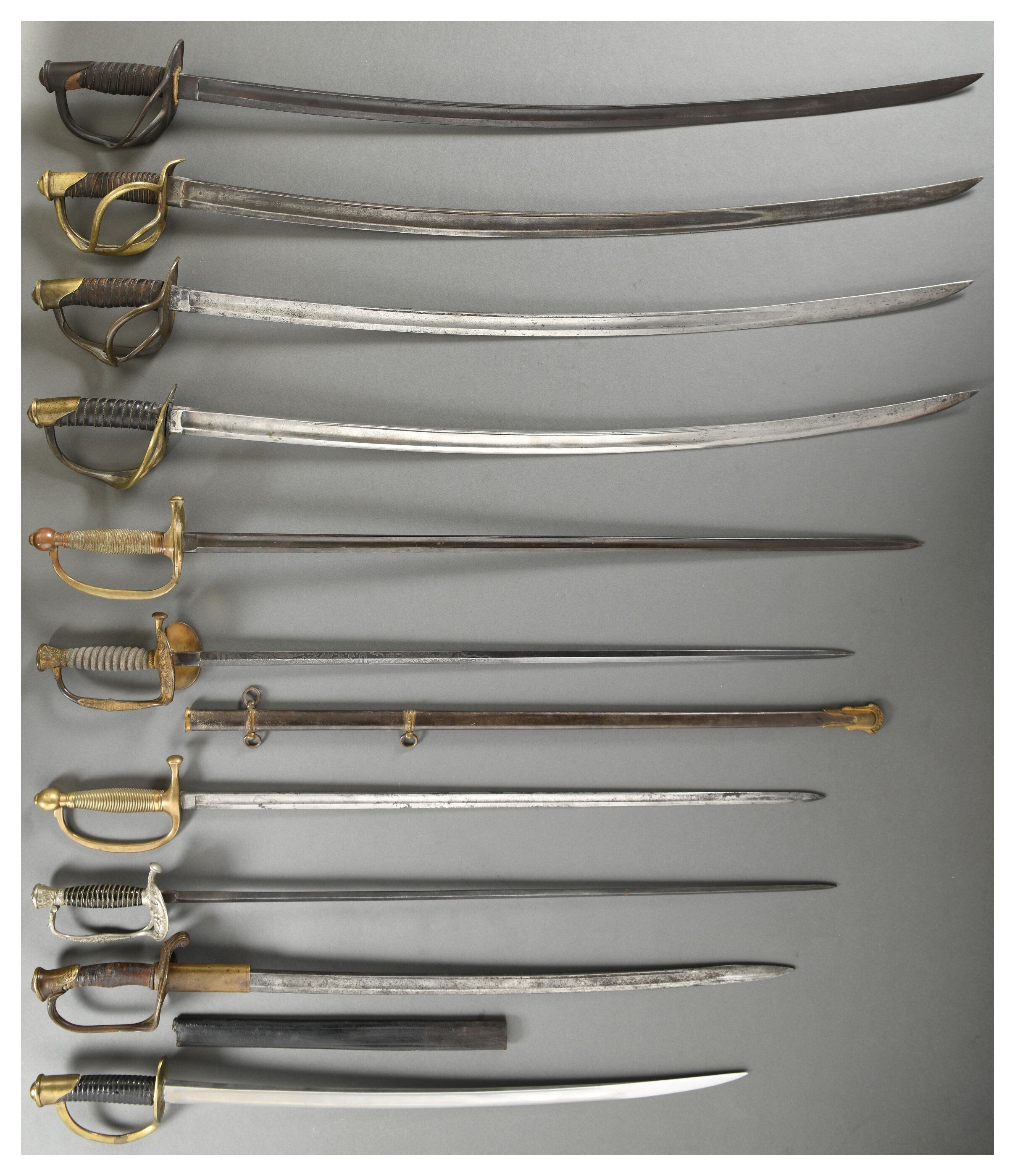 Group of 10 U.S. Civil War Era Swords | Rock Island Auction