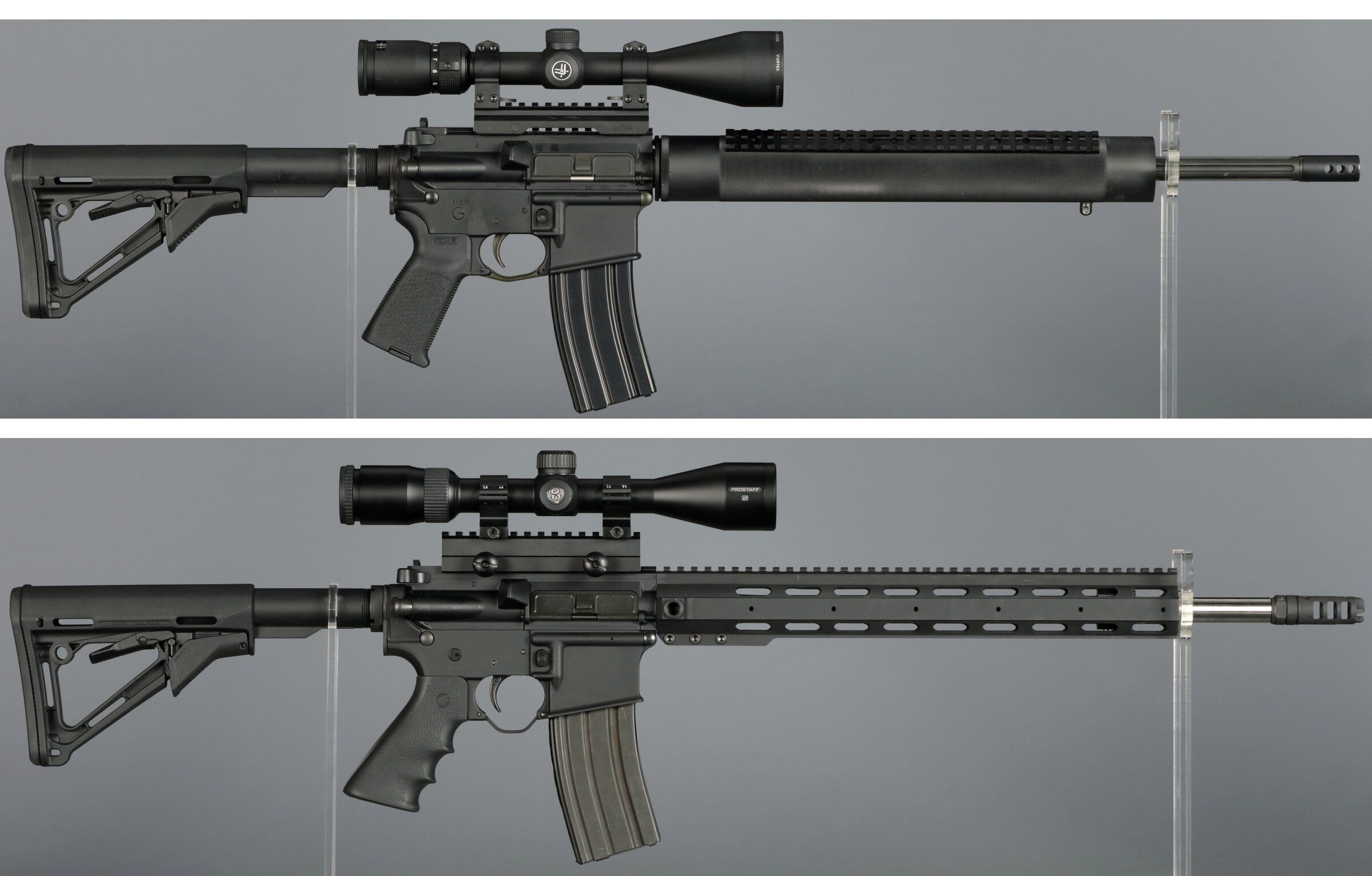 Two AR-15 Pattern Semi-Automatic Rifles with Scopes | Rock Island Auction