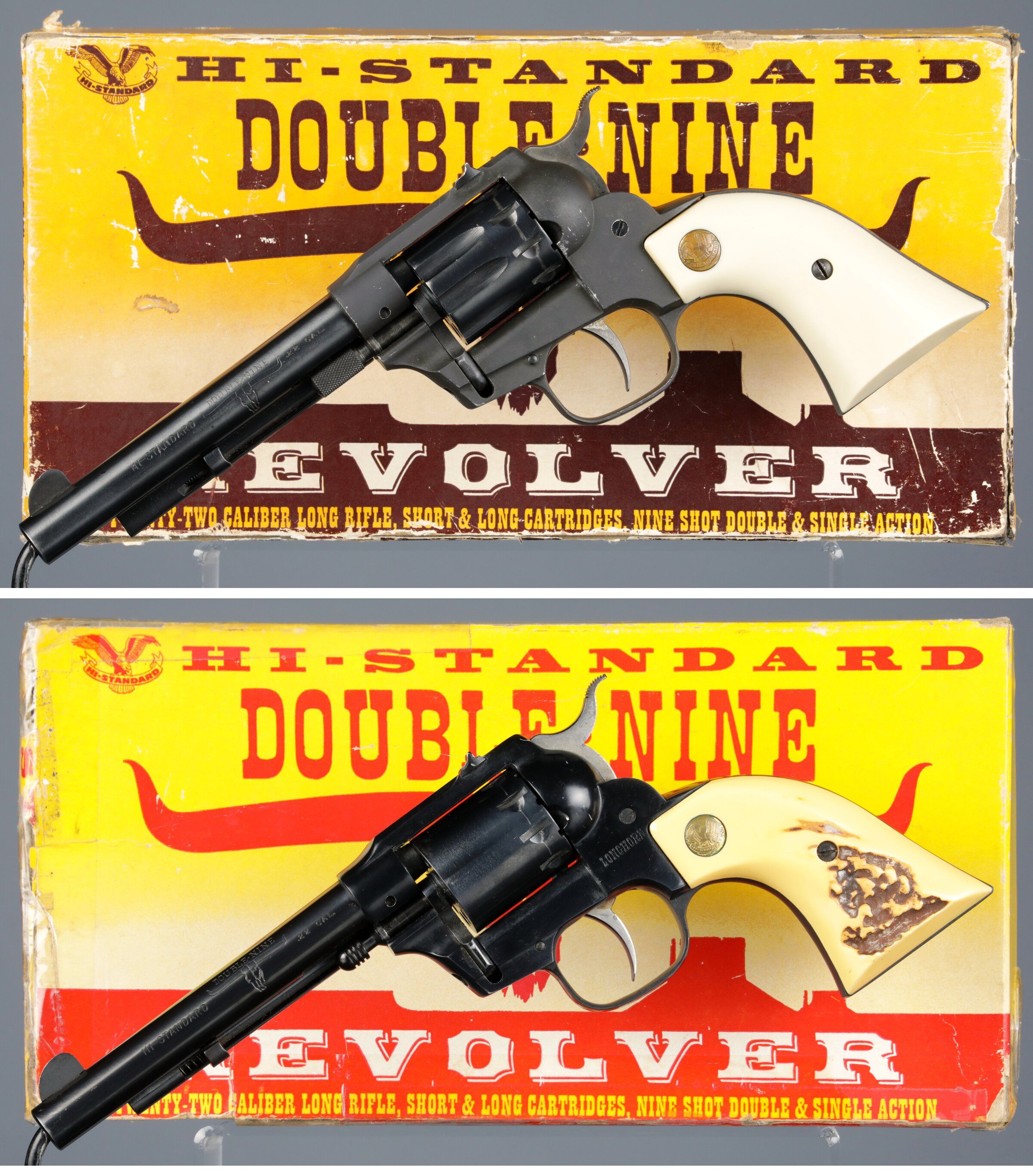 Two High Standard Double-Nine Double Action Revolvers with Boxes | Rock ...