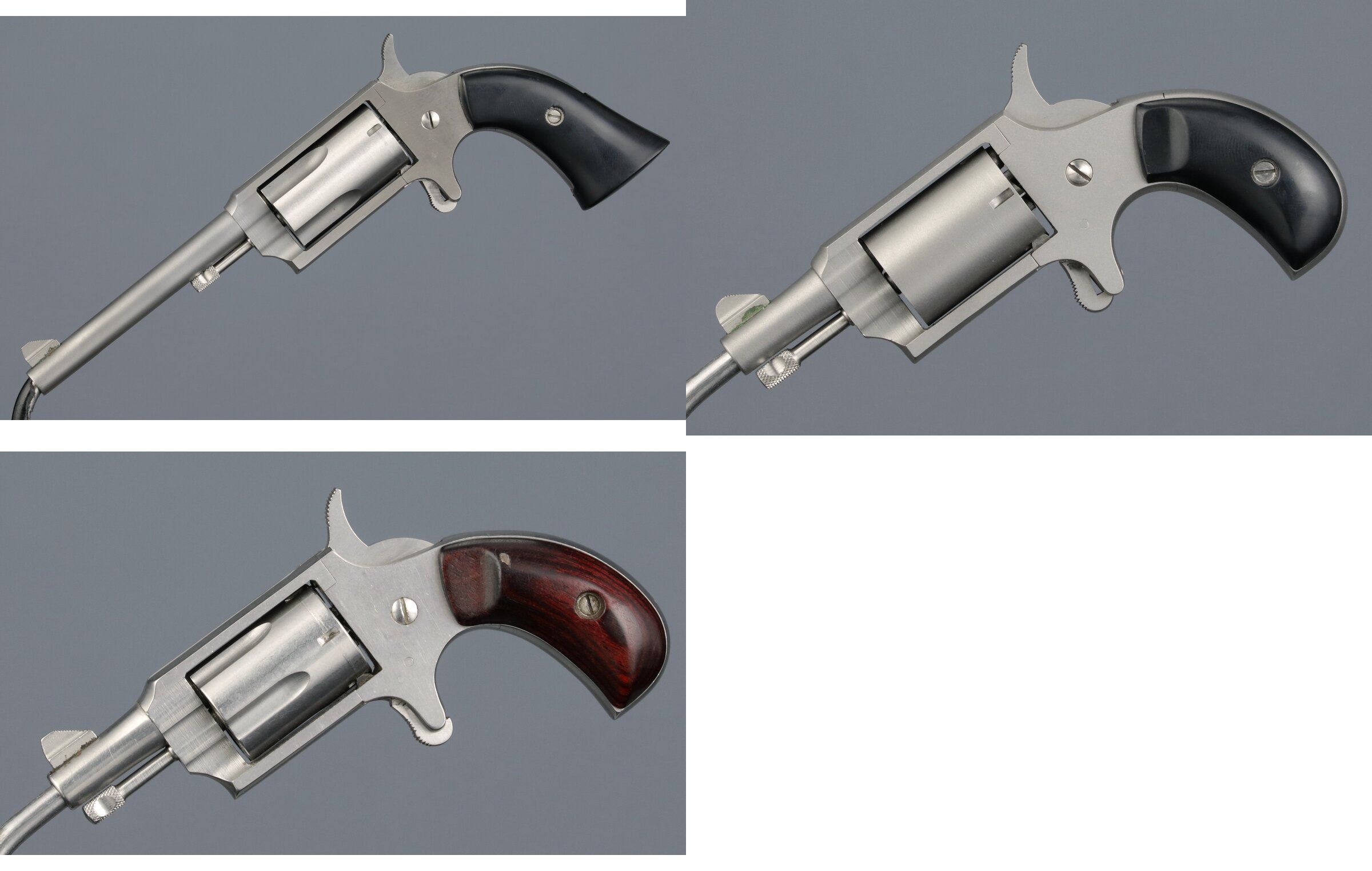 Three Freedom Arms Spur Trigger Single Action Revolvers | Rock Island ...