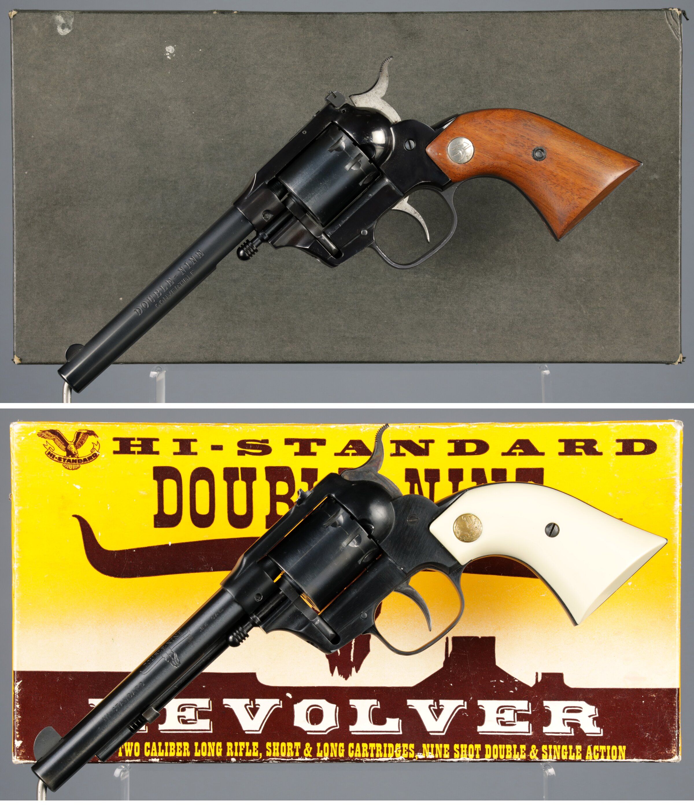 Two High Standard Double-Nine Double Action Revolvers with Boxes | Rock ...