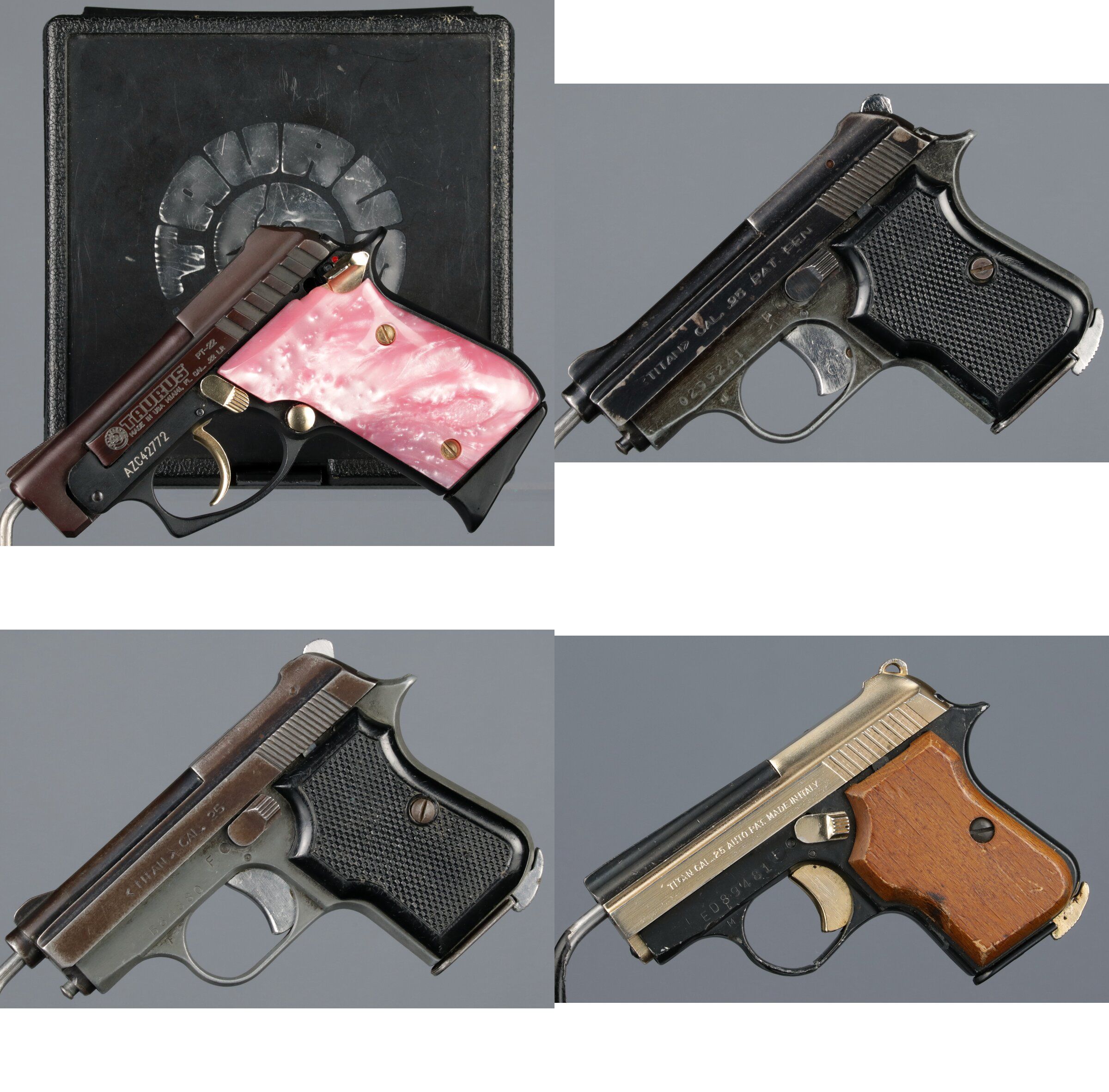 Four Semi-Automatic Pocket Pistols | Rock Island Auction