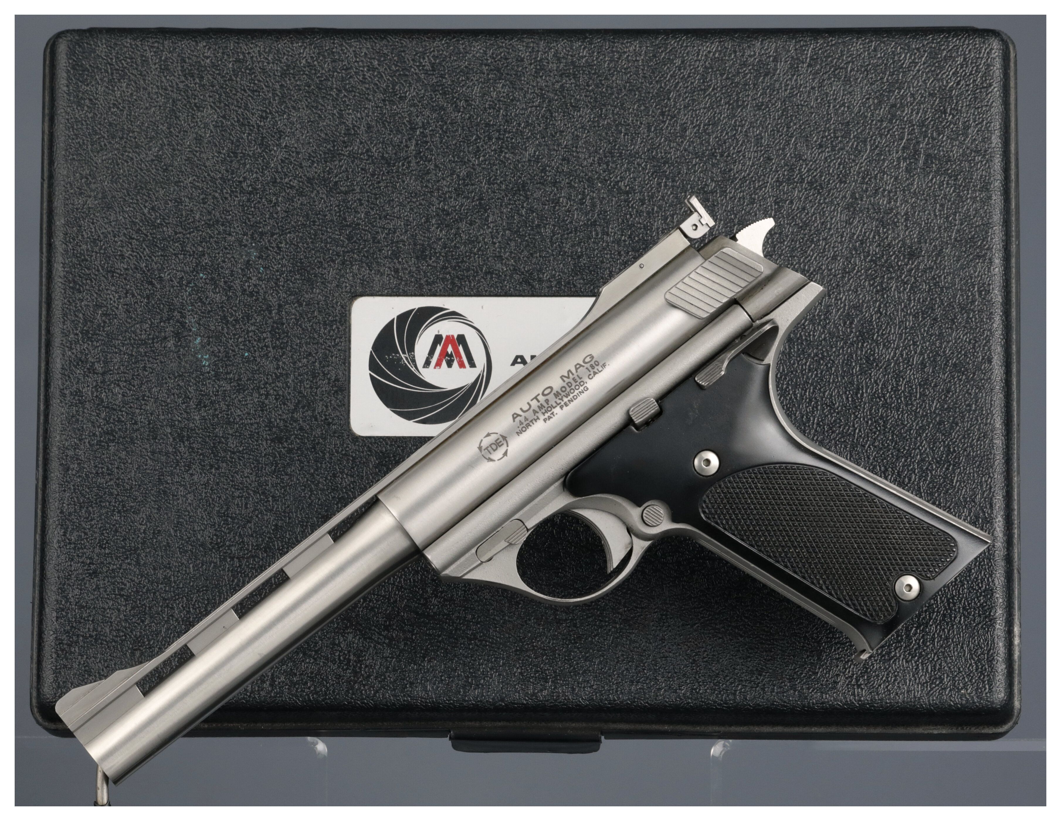 TDE Corp Auto Mag Model 180 Semi-Automatic Pistol with Case | Rock ...
