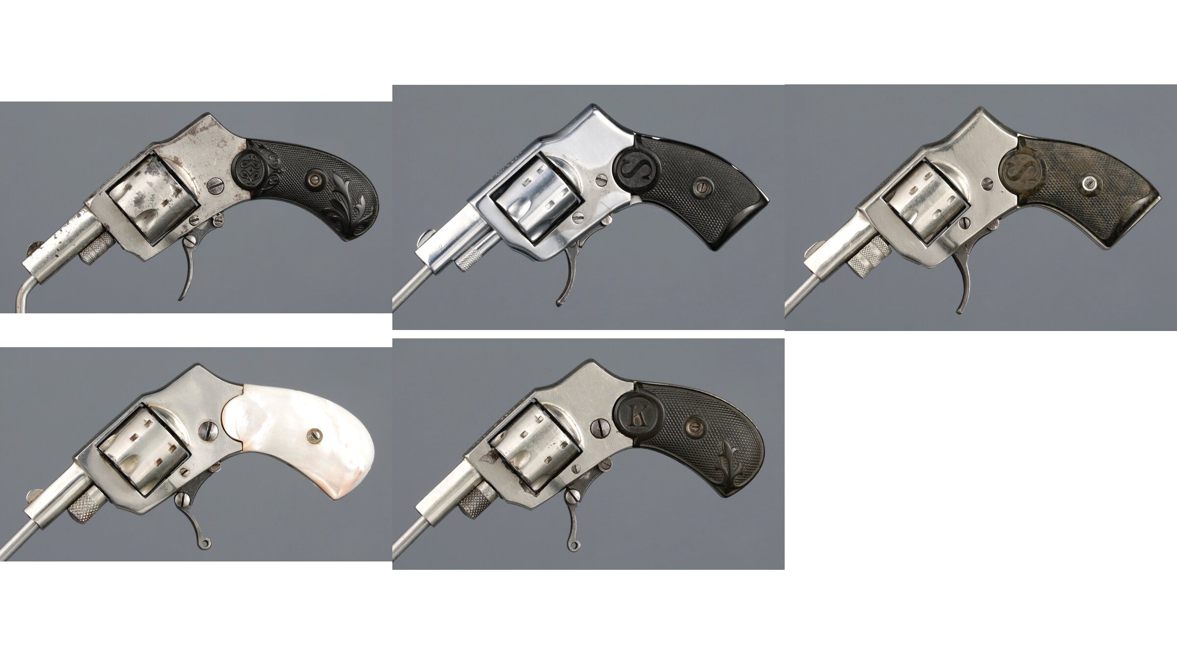 Five Pocket Folding Trigger Double Action Revolvers | Rock Island Auction