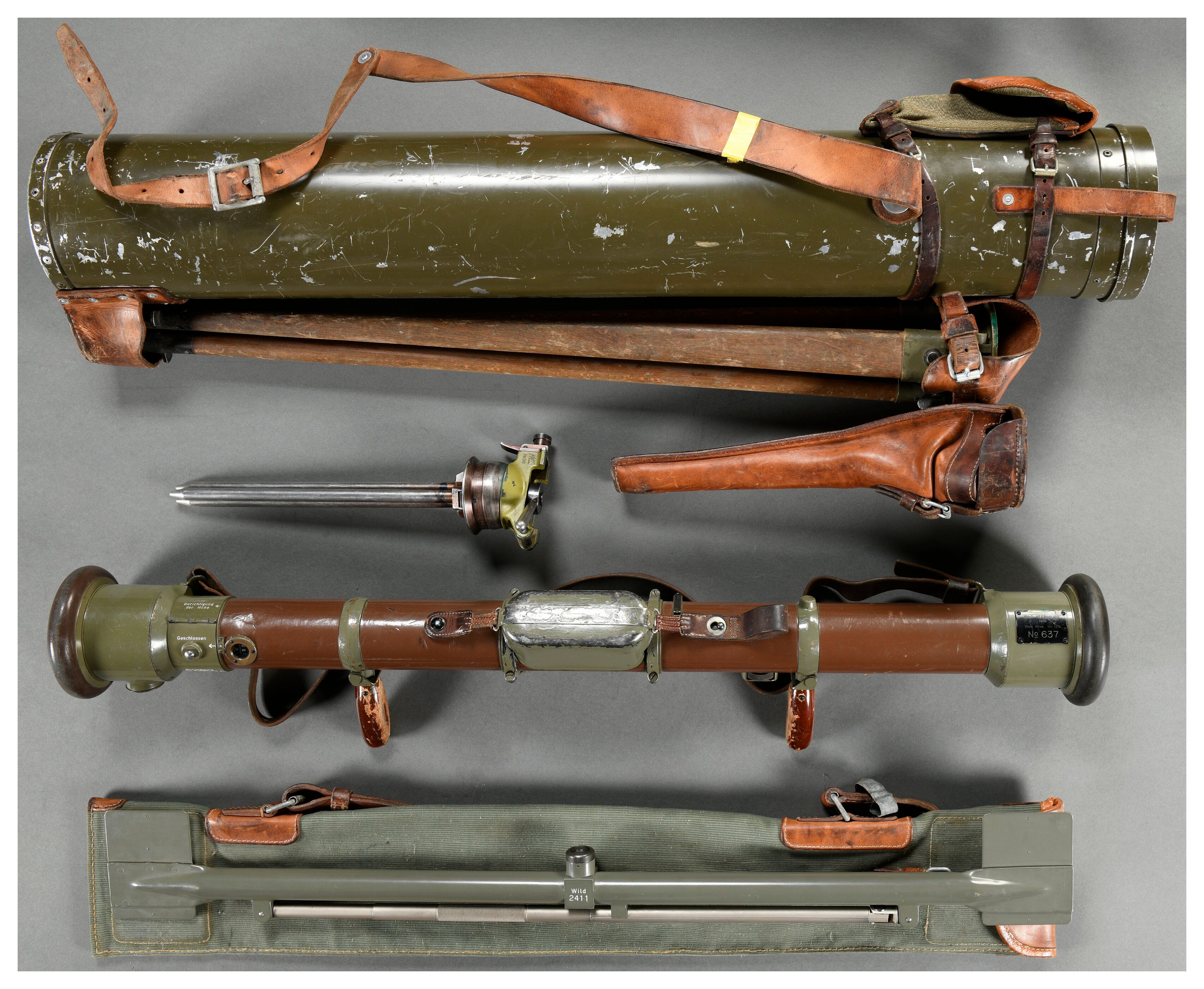 Swiss Wild Heerbrugg M/41 Artillery Range Finder with Carry Case | Rock ...