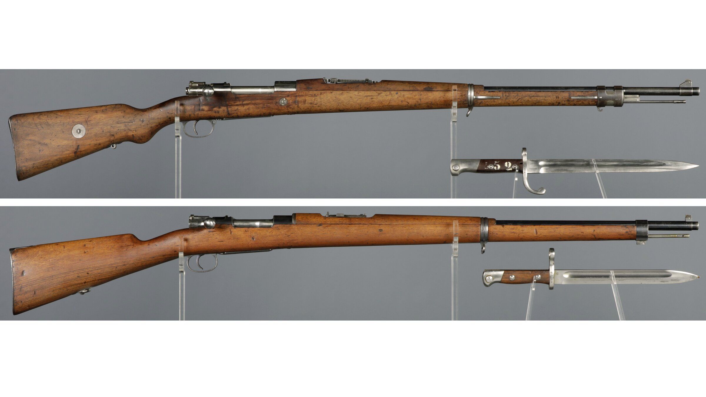 Two Chilean Military Bolt Action Rifles with Bayonets | Rock Island Auction