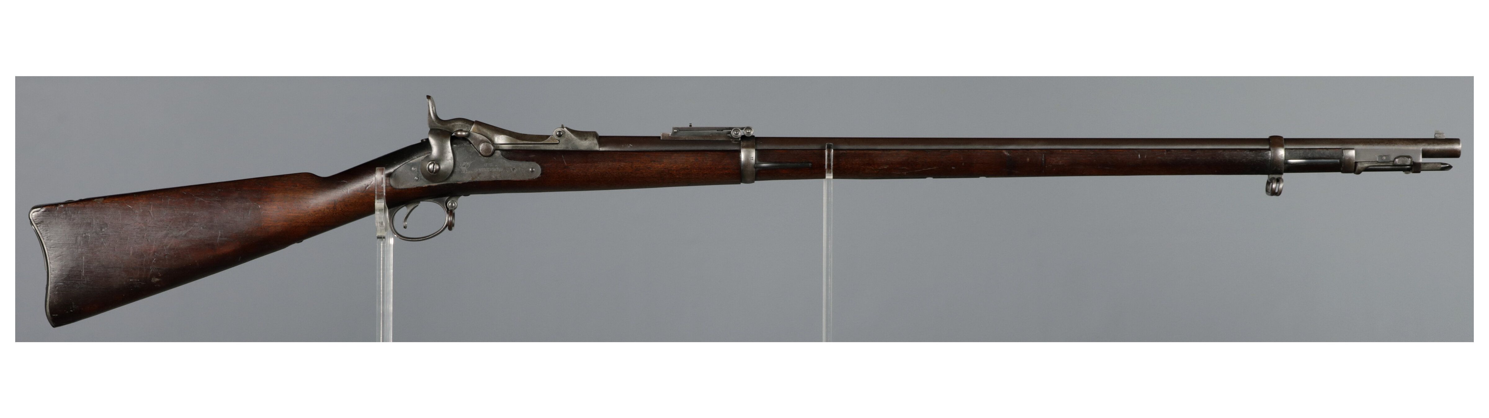 U.S. Springfield Armory Model 1888 Trapdoor Rifle with Bayonet | Rock ...