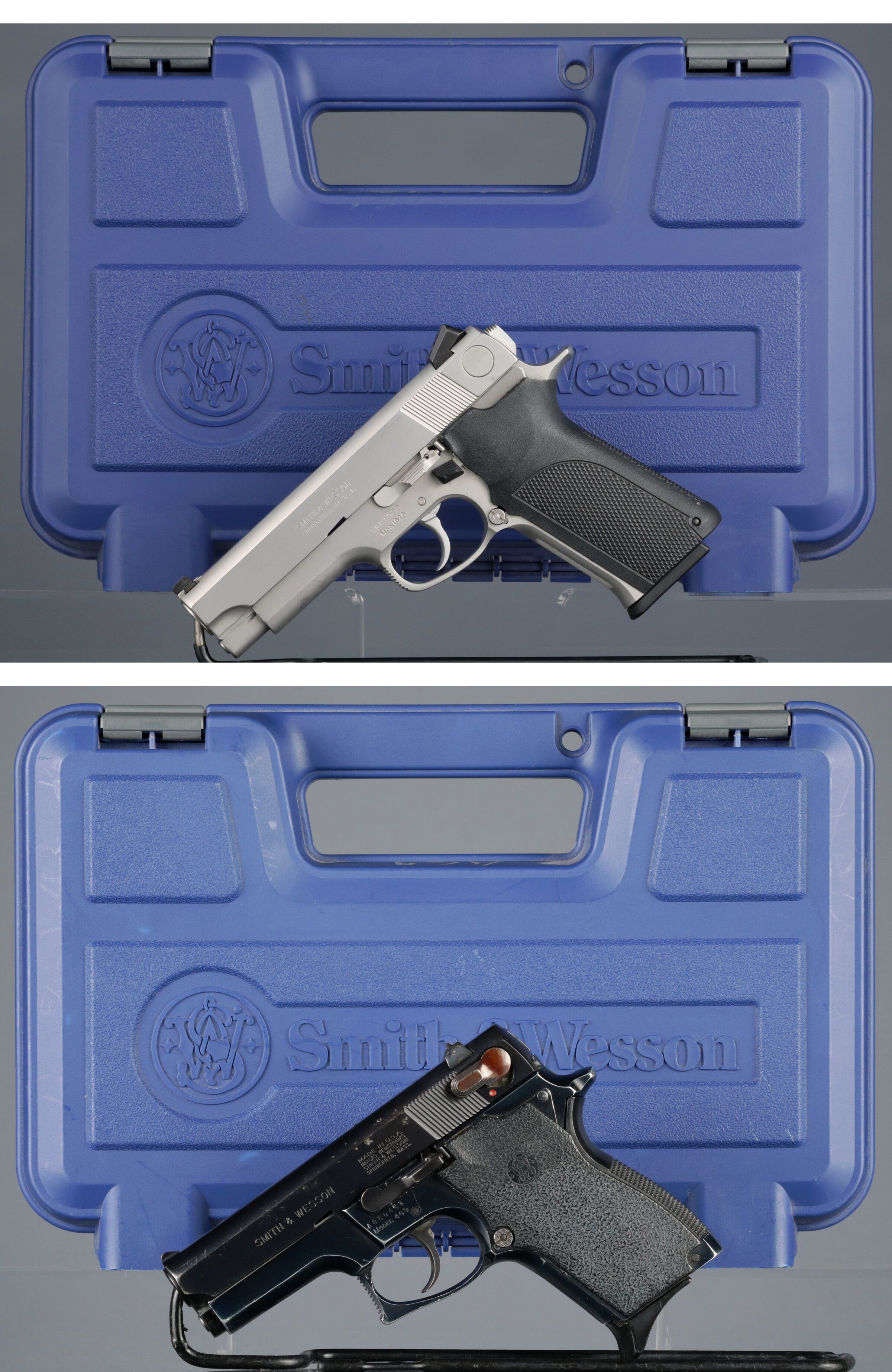 Two Smith & Wesson Semi-Automatic Pistols with Cases | Rock Island Auction