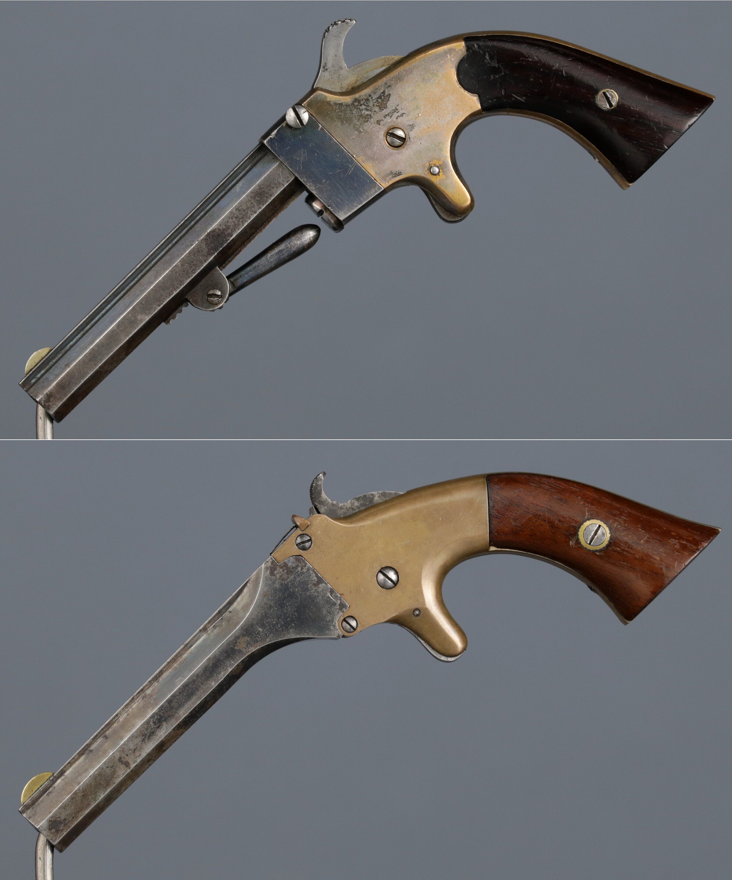 Two Single Shot Spur Trigger Pistols | Rock Island Auction