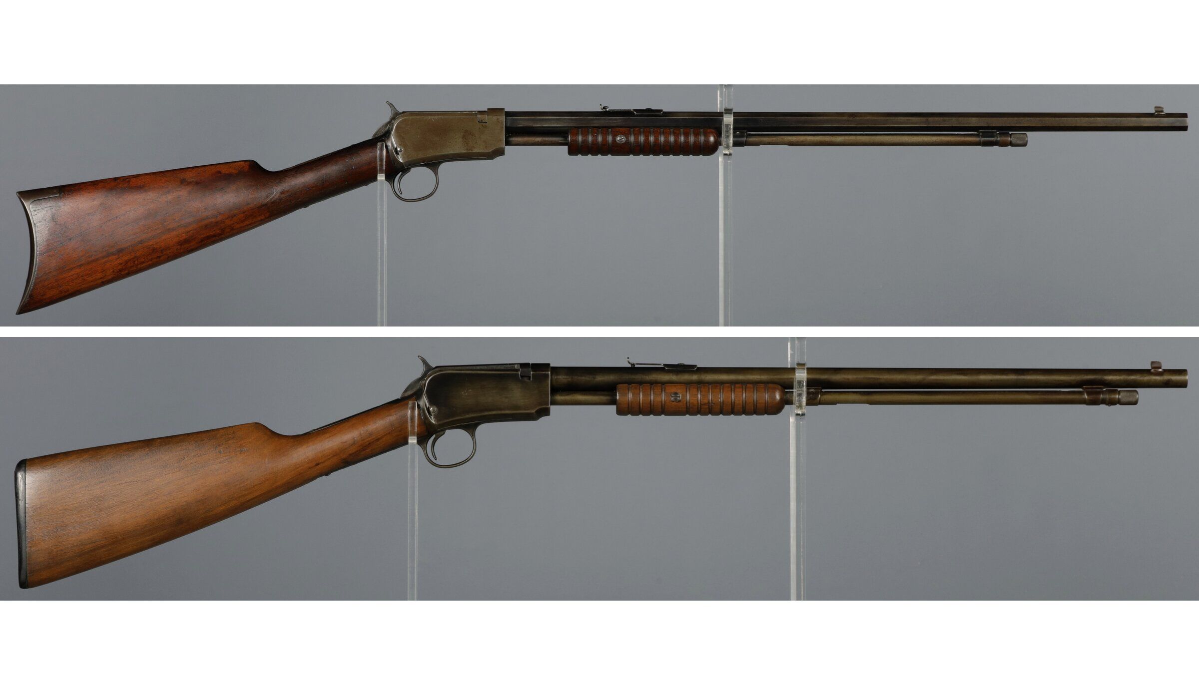 Two Winchester Slide Action Rifles | Rock Island Auction