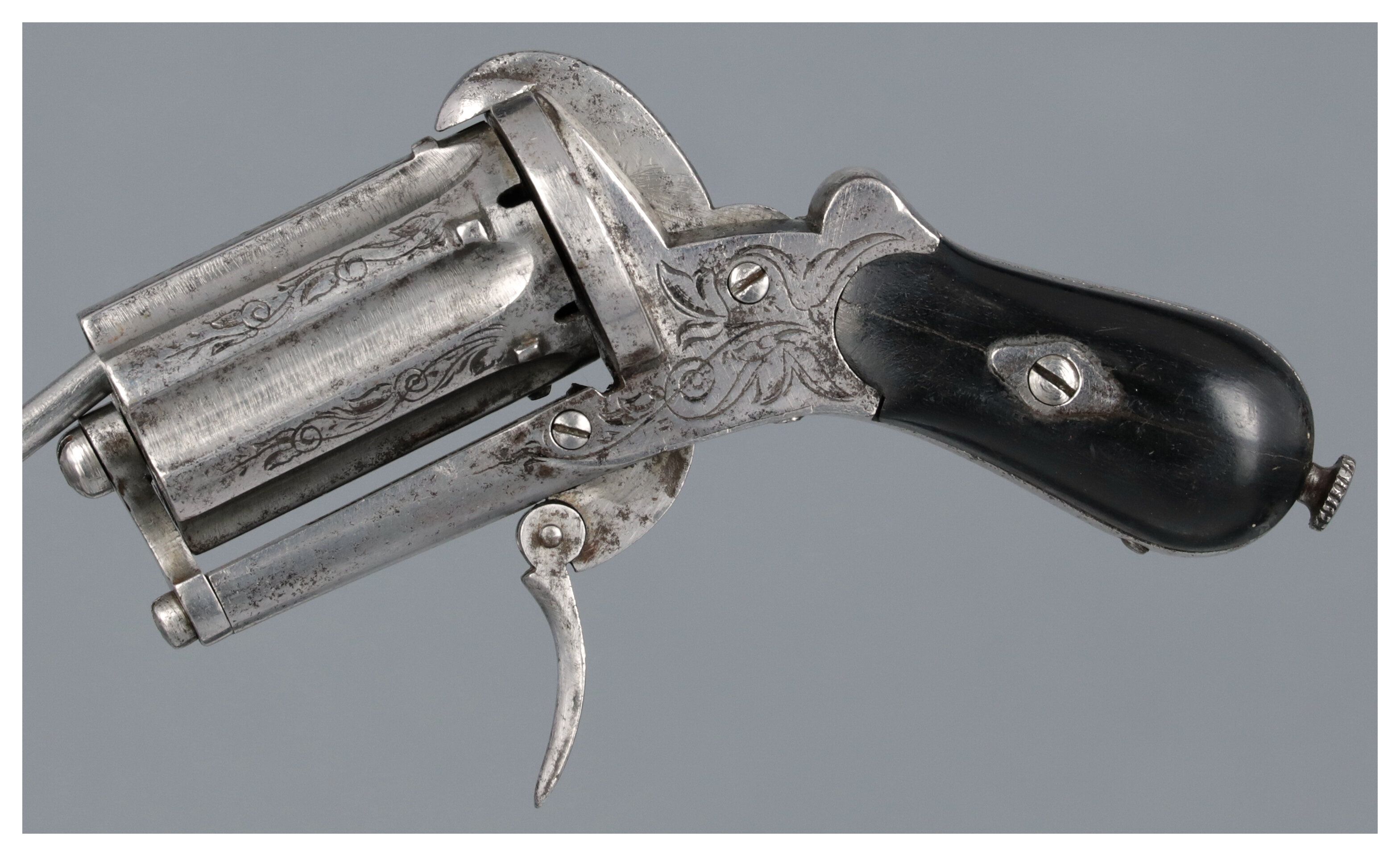 Liege Proofed Lefaucheux Pattern Folding Trigger Revolver | Rock Island ...