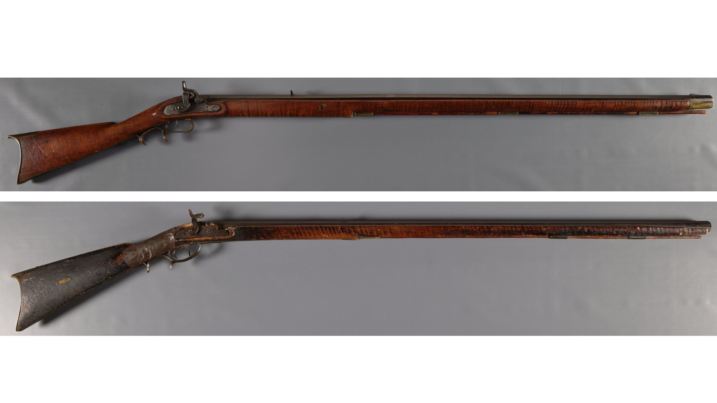 Two Percussion American Long Rifles | Rock Island Auction