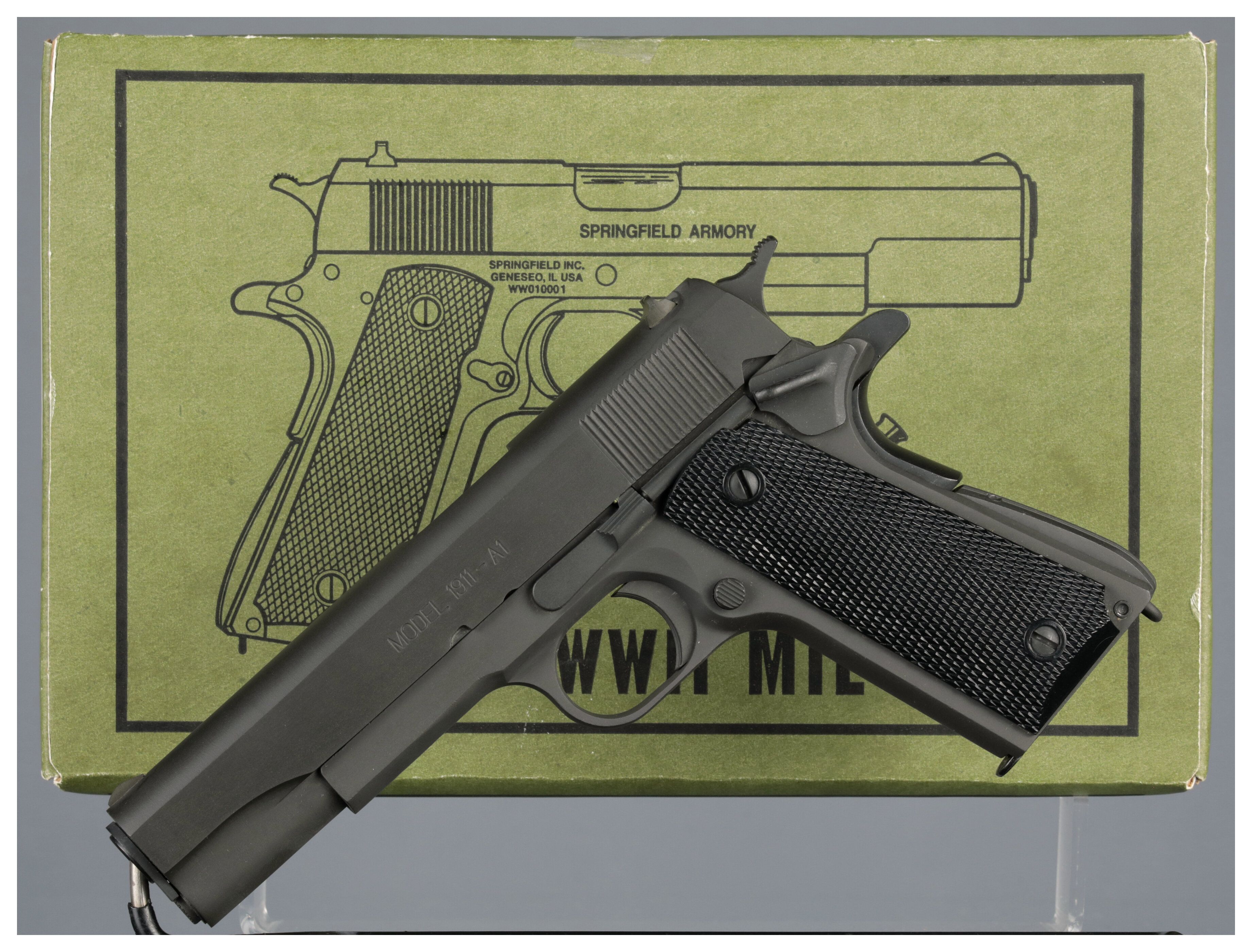 Springfield Armory Inc. M1911-A1 Semi-Automatic Pistol with Box | Rock ...
