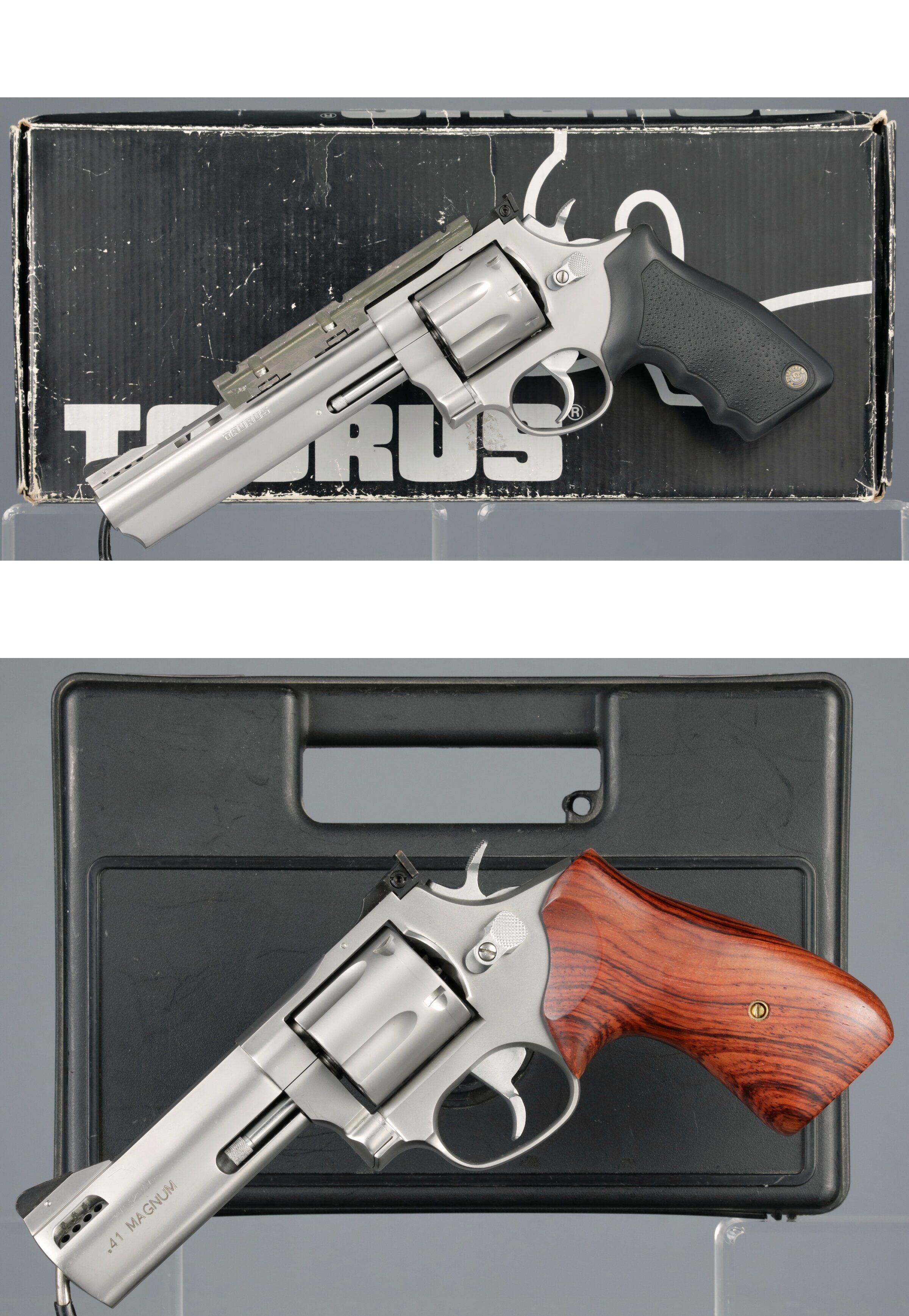 Two Taurus Double Action Revolvers with Boxes | Rock Island Auction