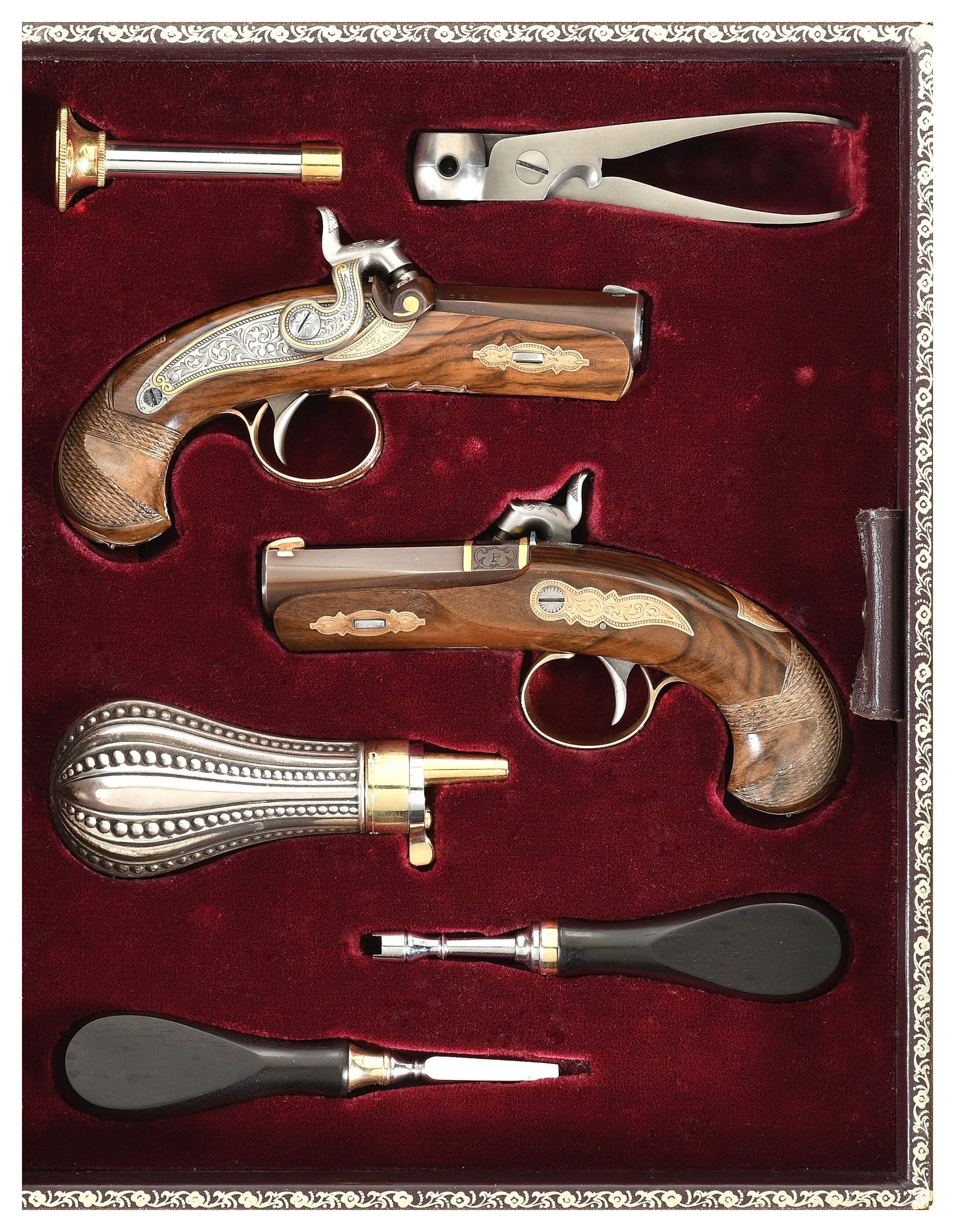 Cased Pair of Uberti Henry Deringer Commemorative Deringers | Rock ...