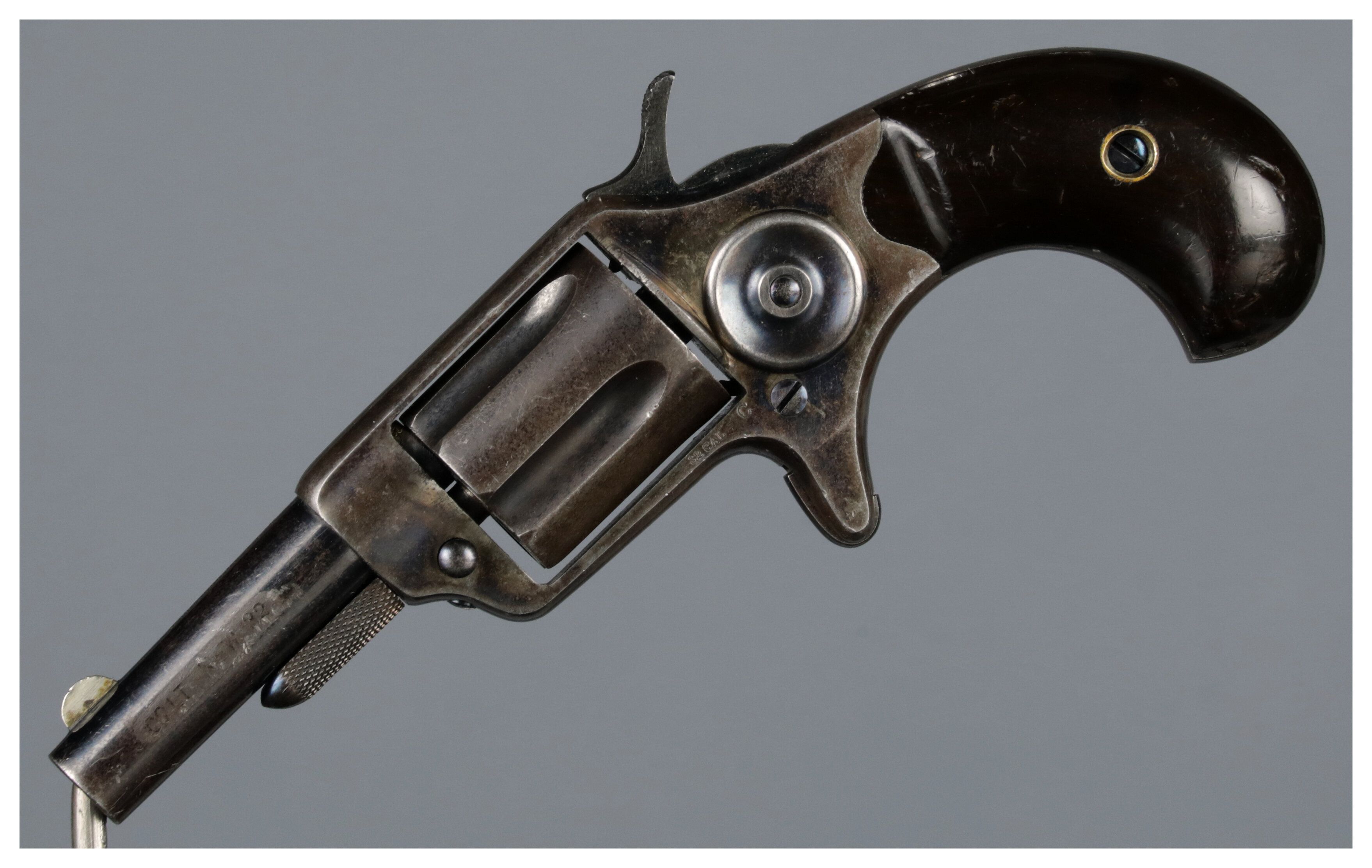 Etched Panel Colt New Line .32 Spur Trigger Revolver | Rock Island Auction