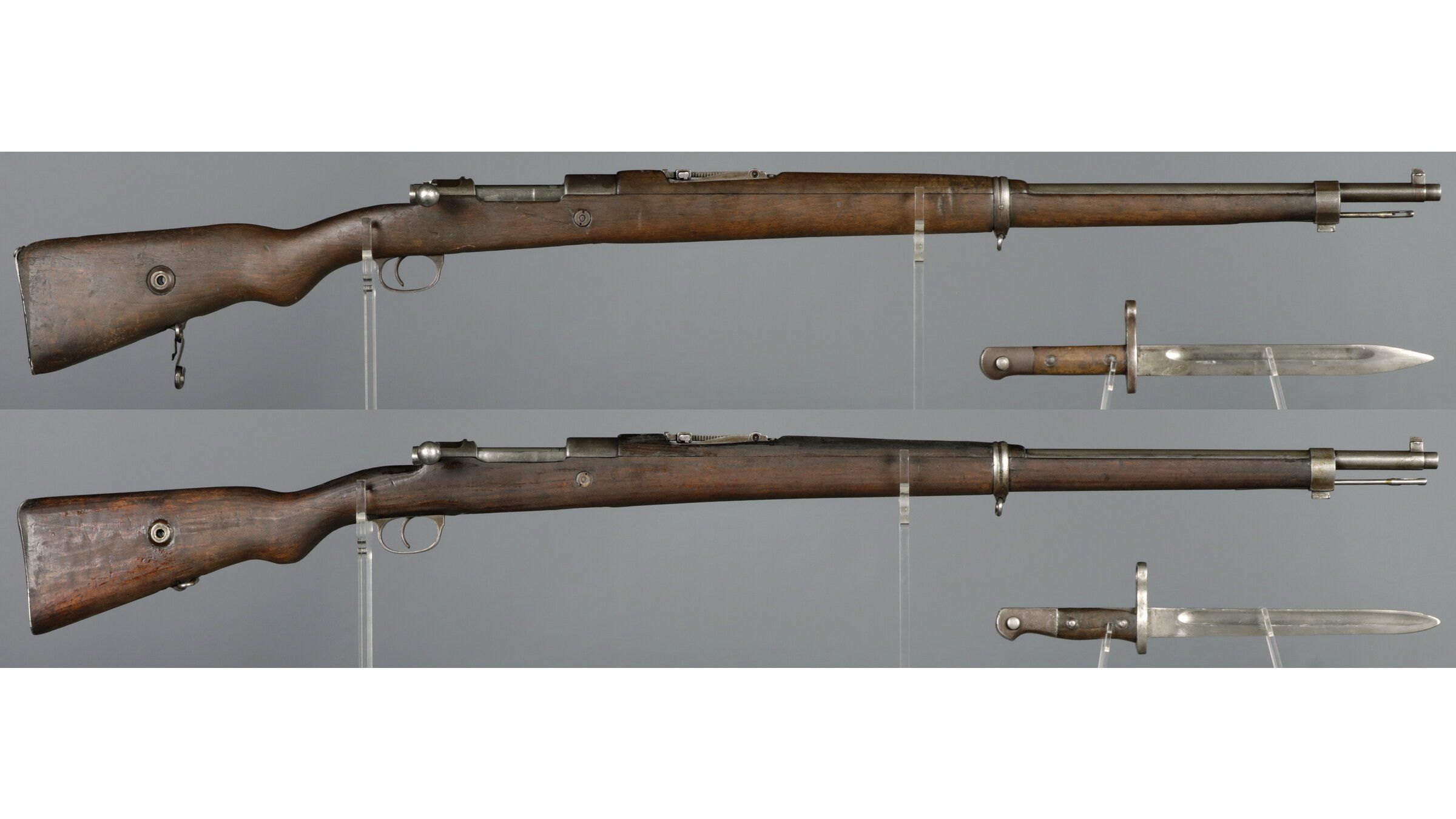 Two Turkish Ankara Model 1938 Bolt Action Rifles with Bayonets | Rock ...