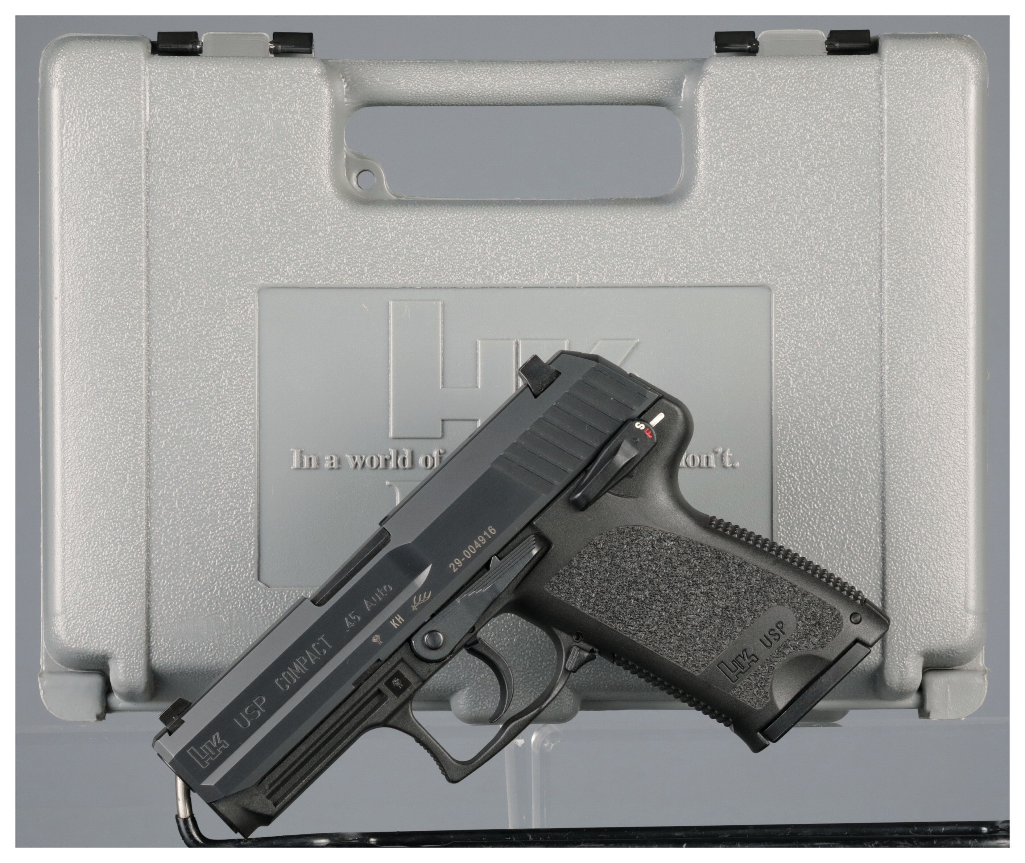 Heckler And Koch Usp Compact Semi Automatic Pistol With Case Rock