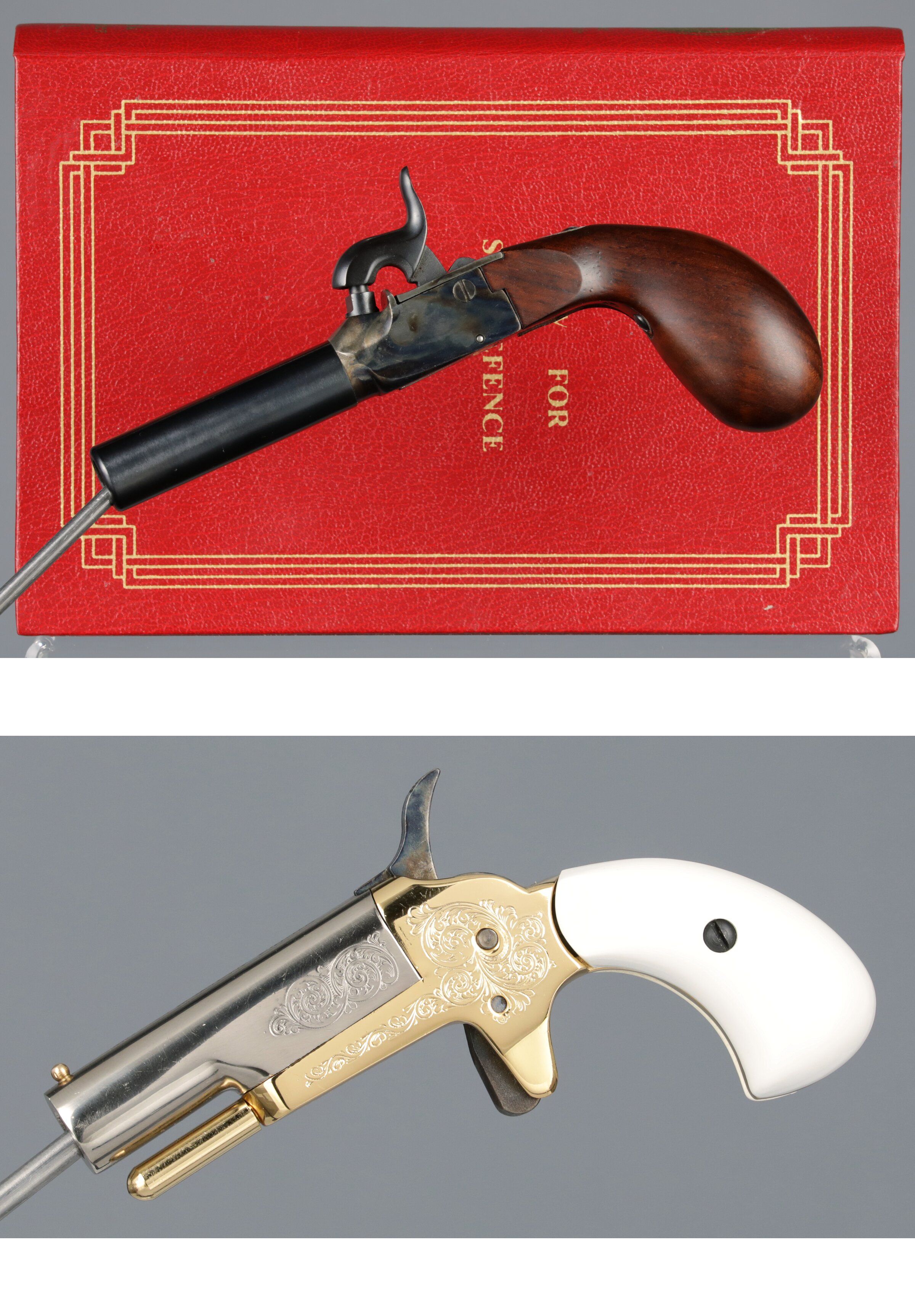 Two Percussion Derringers with Boxes | Rock Island Auction