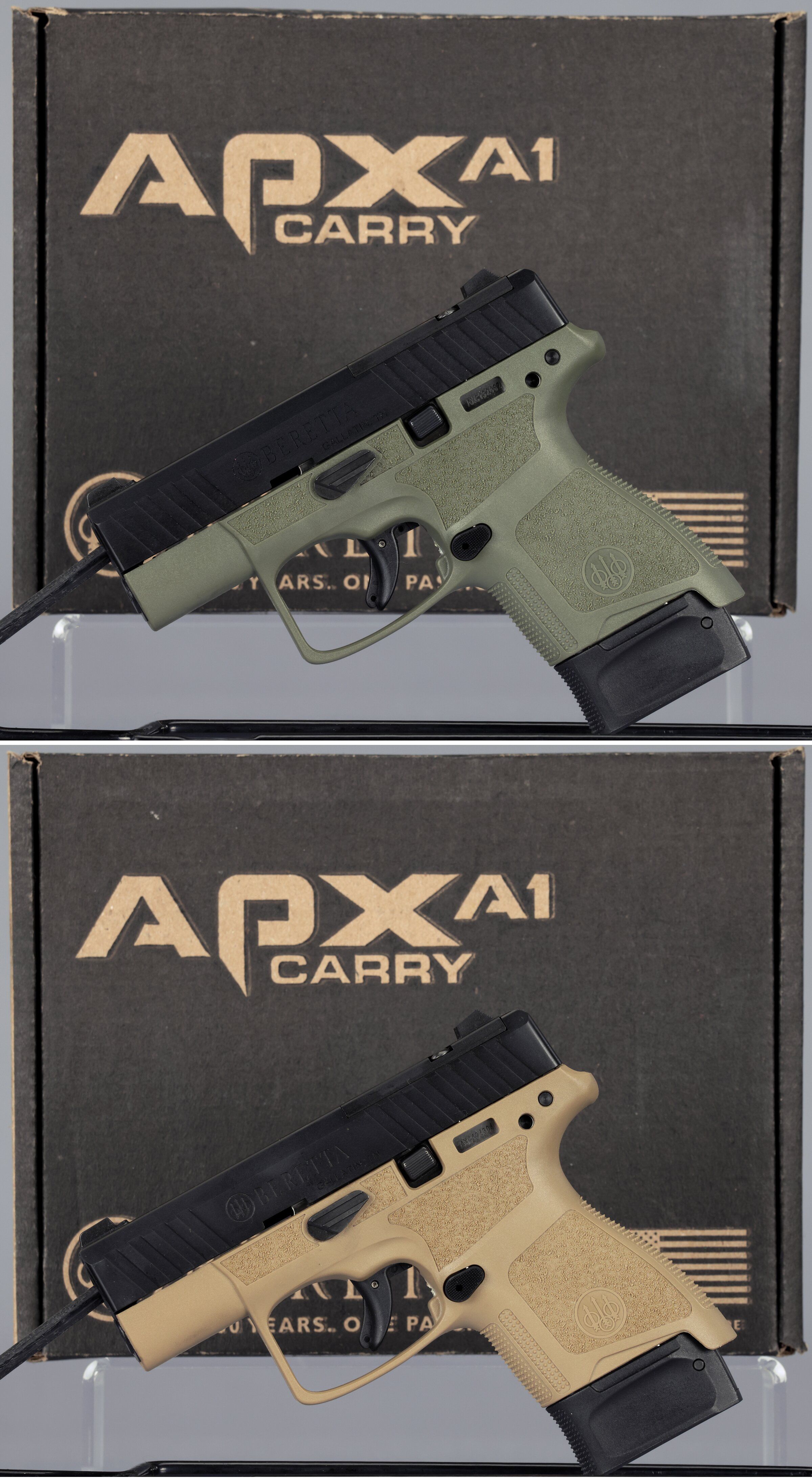 Two Beretta APX A1 Carry Semi-Automatic Pistols with Boxes | Rock ...