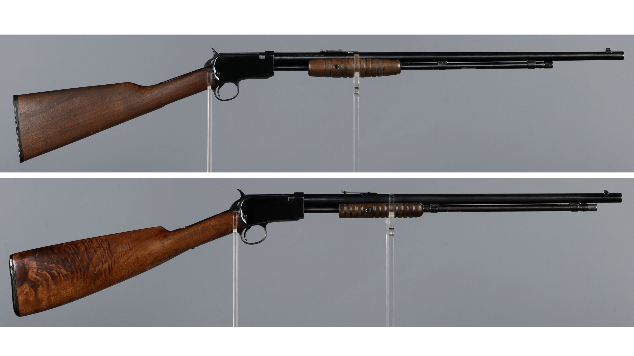 Two Winchester Slide Action Rifles | Rock Island Auction