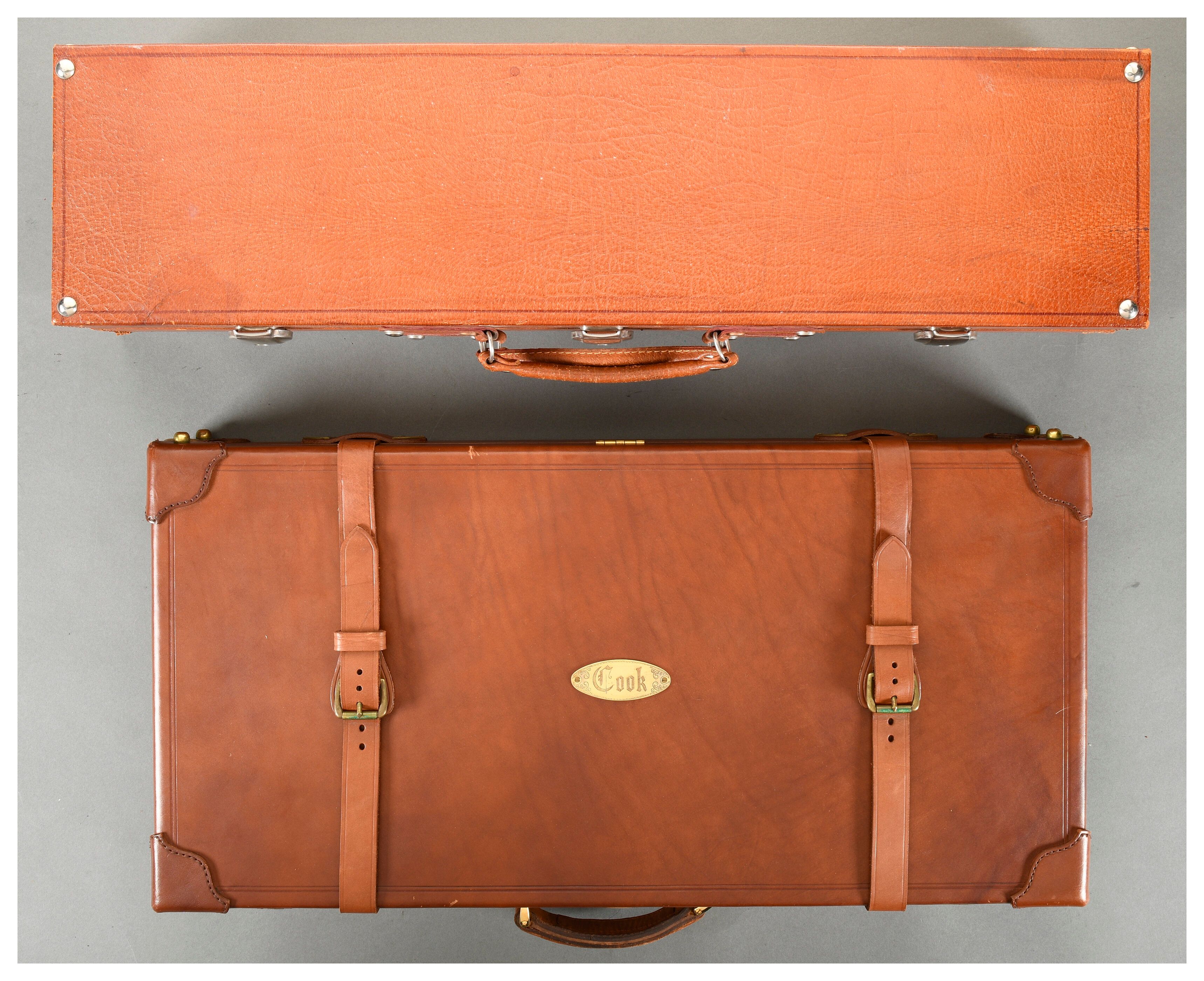 Group of Four Leather Long Gun Cases | Rock Island Auction