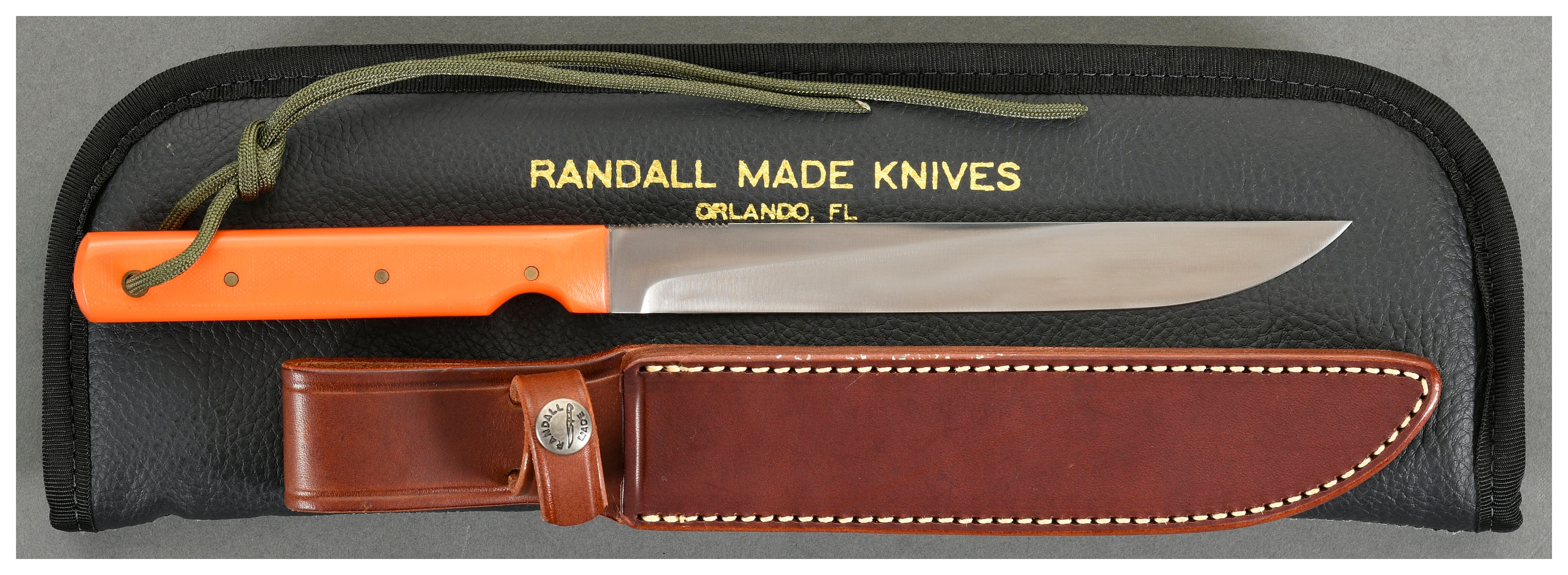Randall Model 10 Salt Fisherman and Household Knife with Sheath | Rock ...