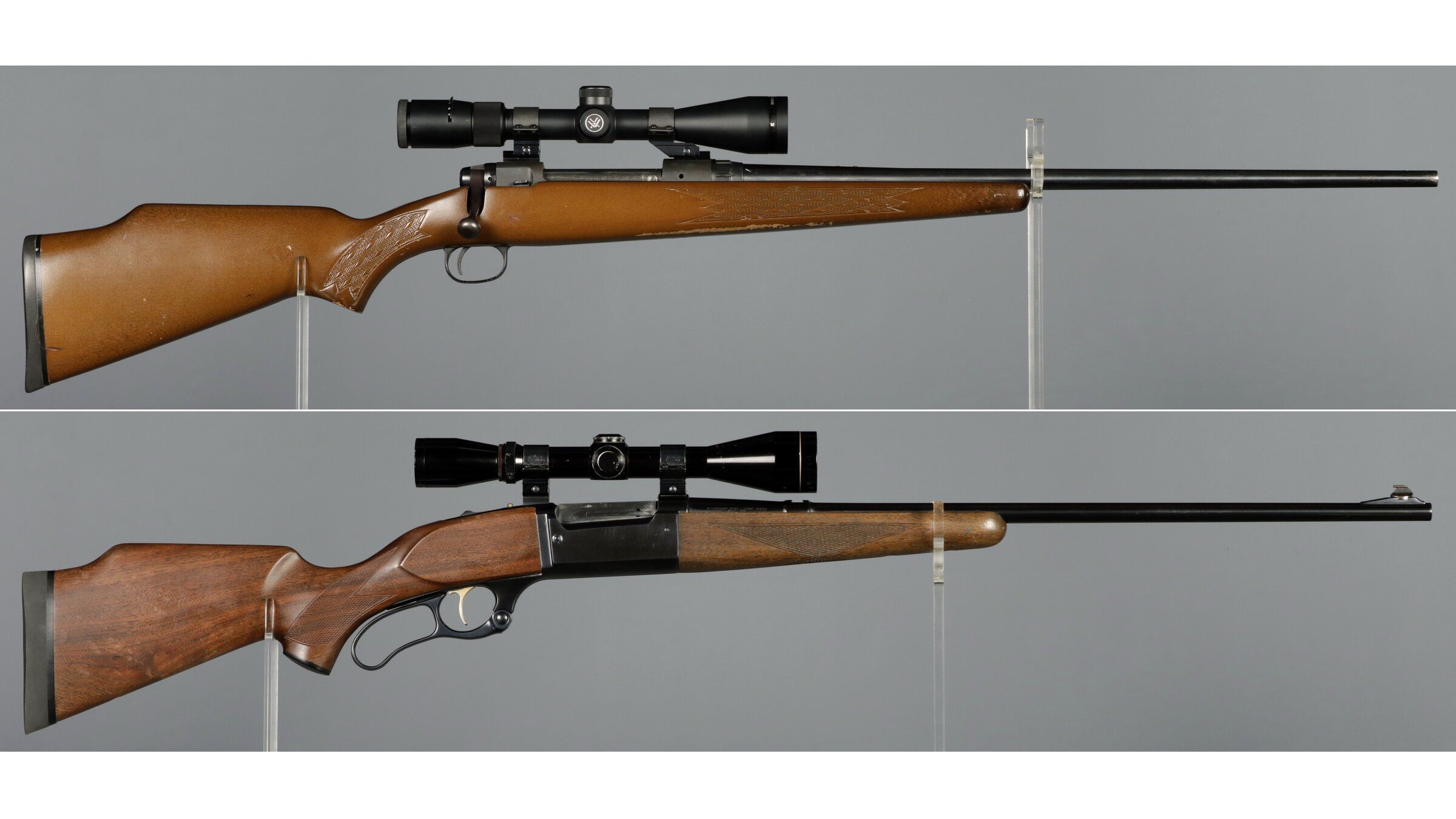 Two Savage Rifles with Scopes | Rock Island Auction