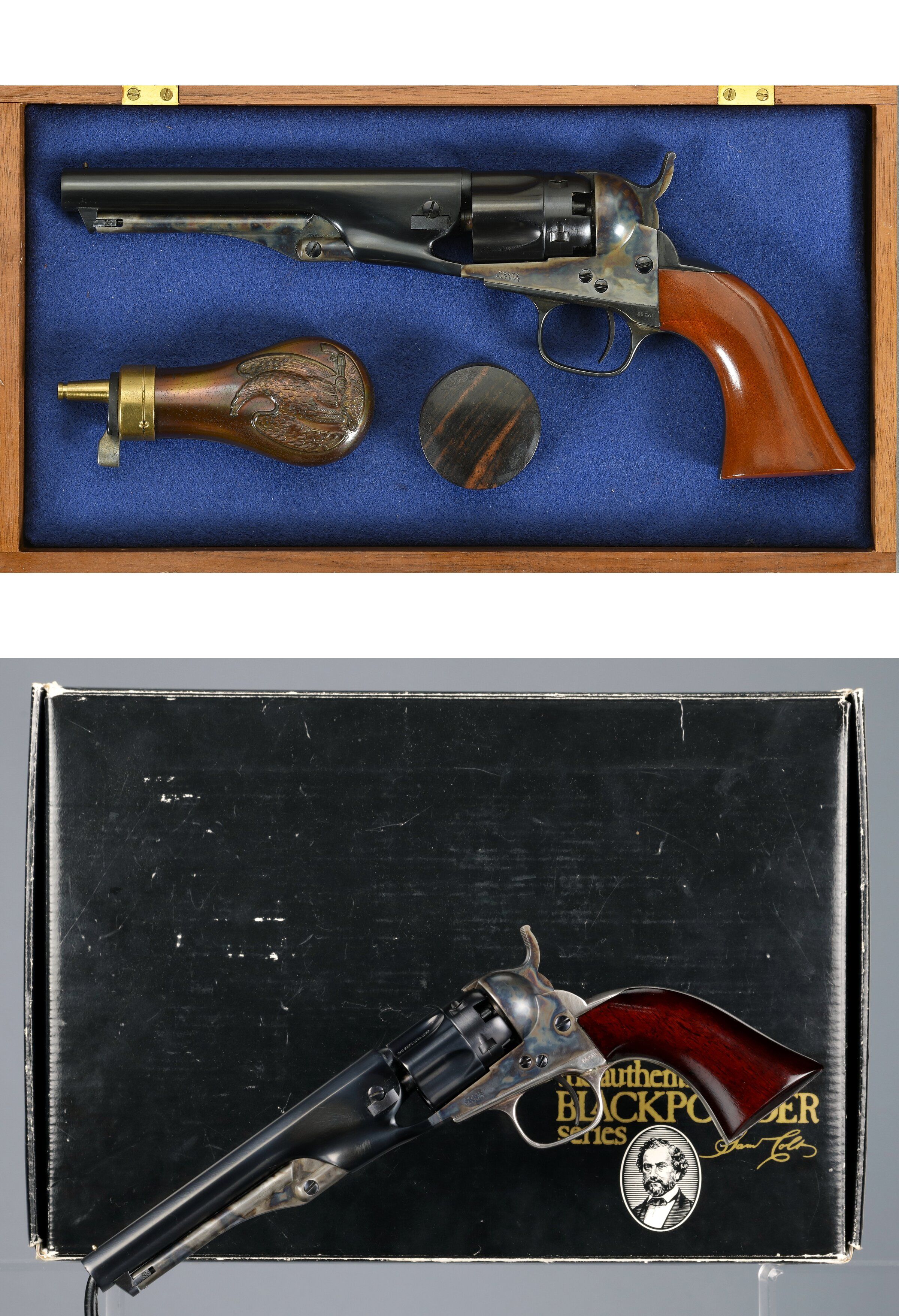 Two Colt Black Powder Series Model 1862 Pocket Police Revolvers | Rock ...