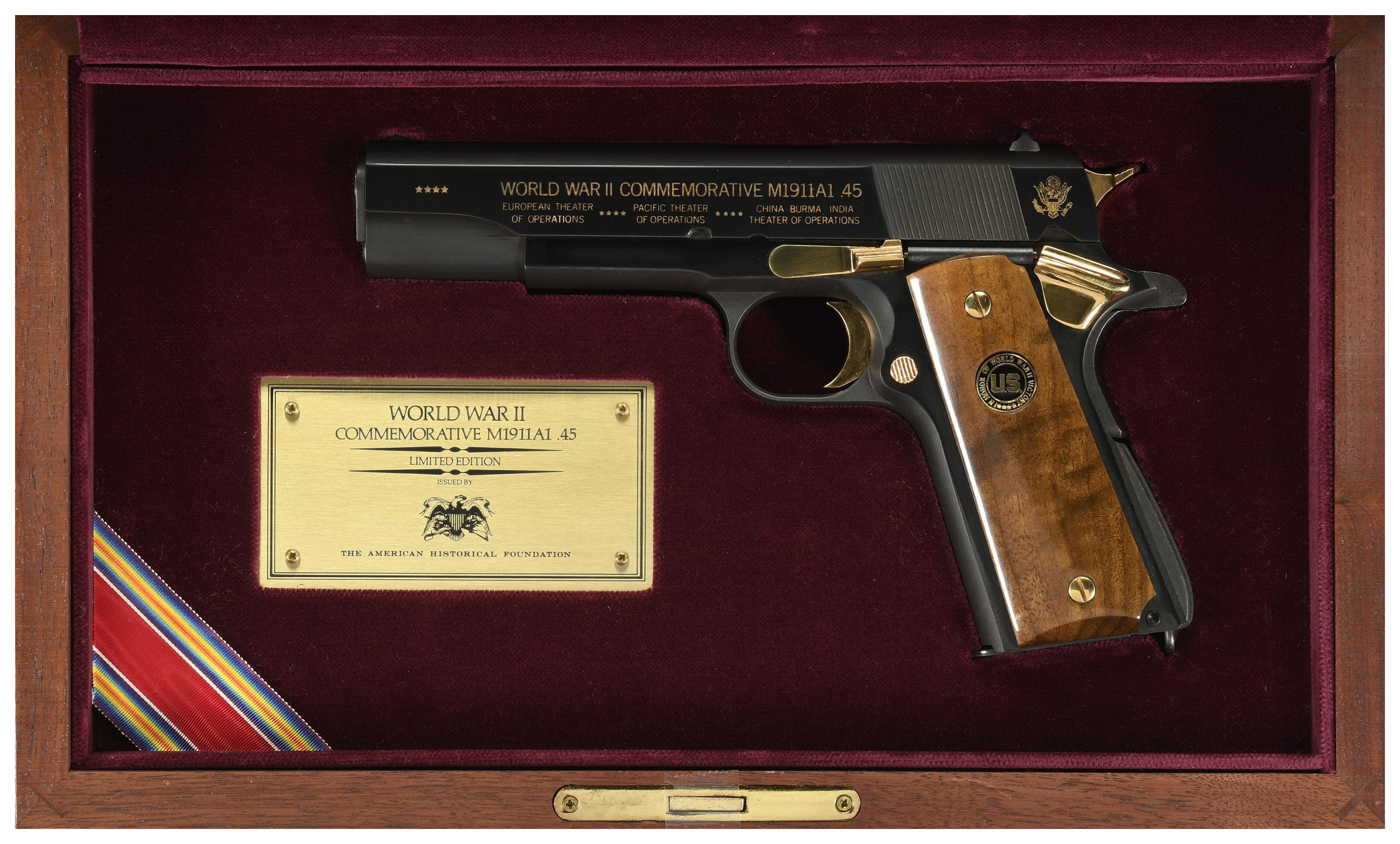 Cased Auto Ordnance WWII Commemorative Model 1911A1 Pistol | Rock ...