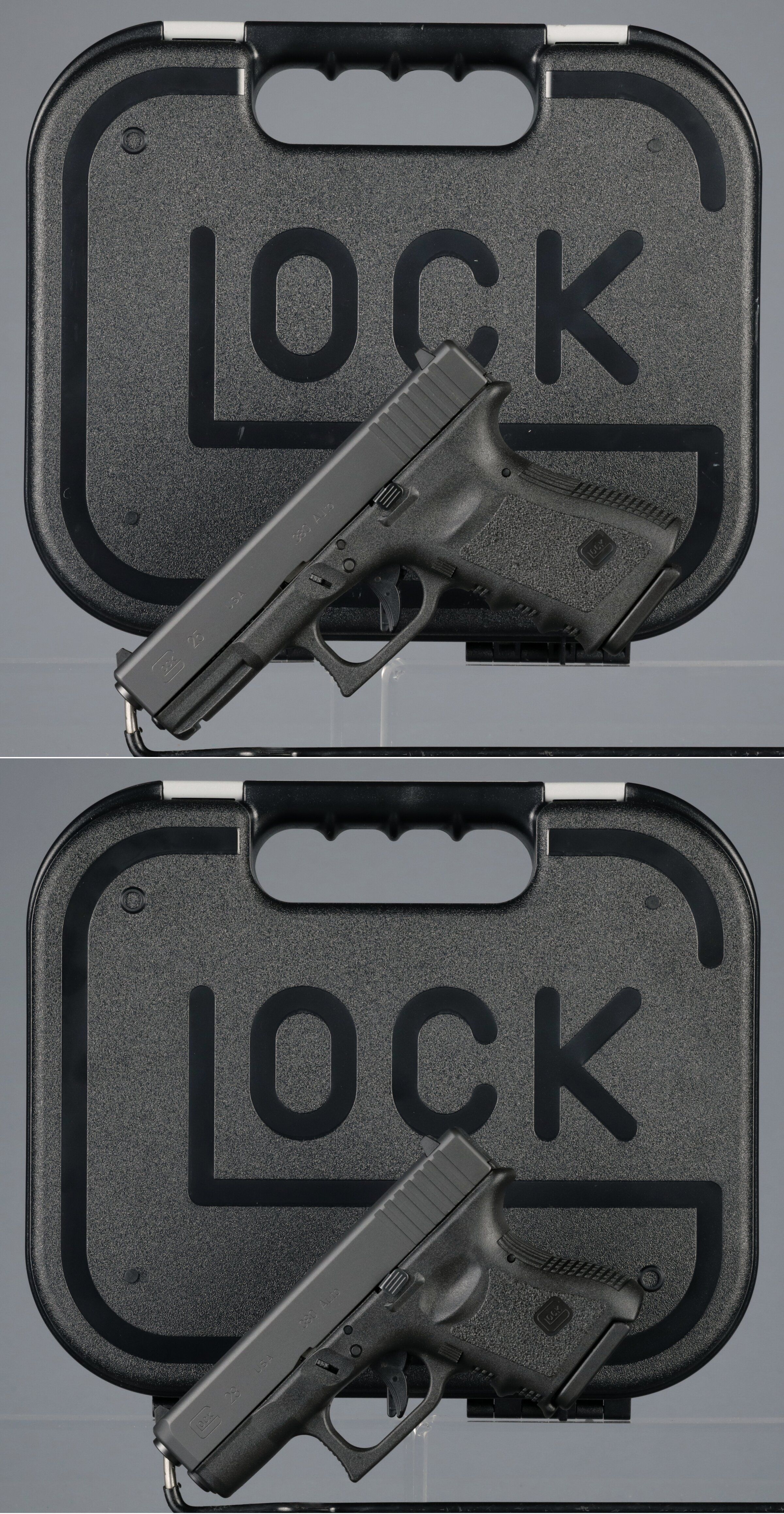 Two Glock Talo Edition Semi-Automatic Pistols with Cases | Rock Island ...