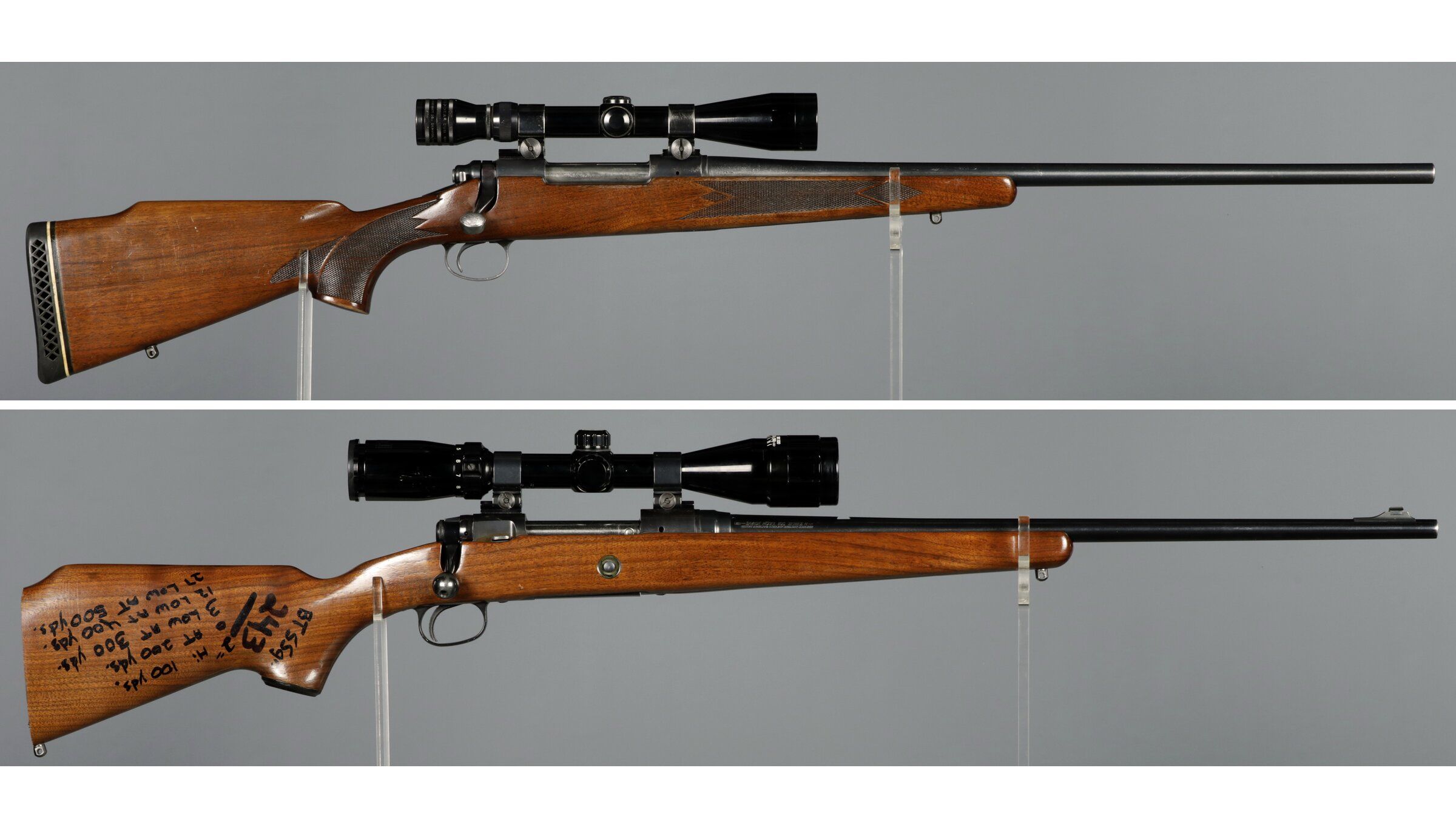 Two Bolt Action Rifles with Scopes | Rock Island Auction