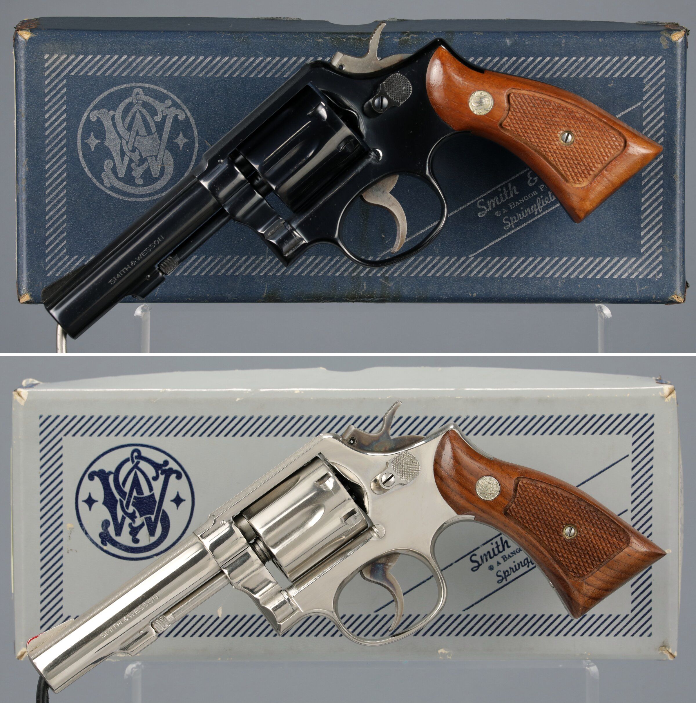 Two Smith & Wesson Model 10 Double Action Revolvers with Boxes | Rock ...