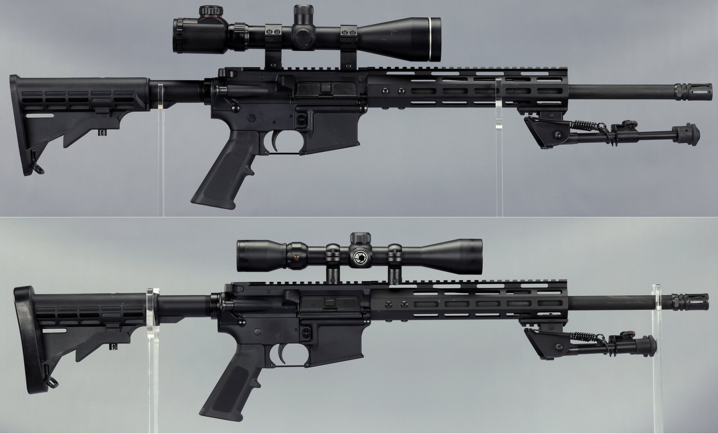 Two Anderson AM-15 Semi-Automatic Rifles with Scopes | Rock Island Auction