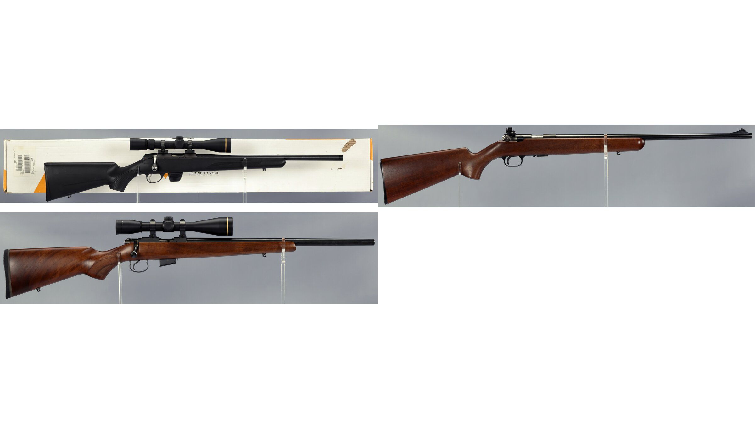 Three European Bolt Action Rimfire Rifles | Rock Island Auction
