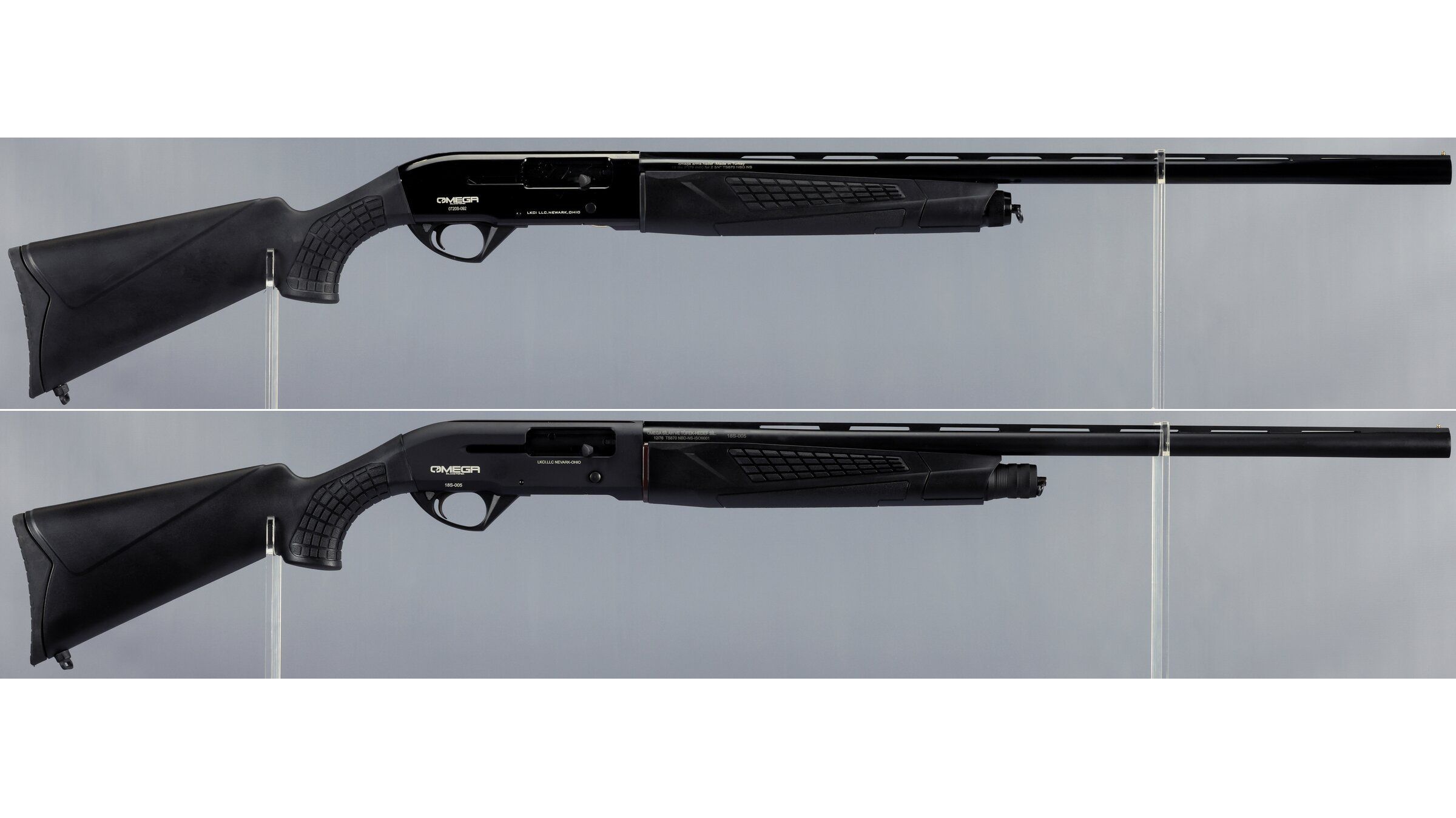 Two Omega Arms S12S Semi-Automatic Shotguns | Rock Island Auction