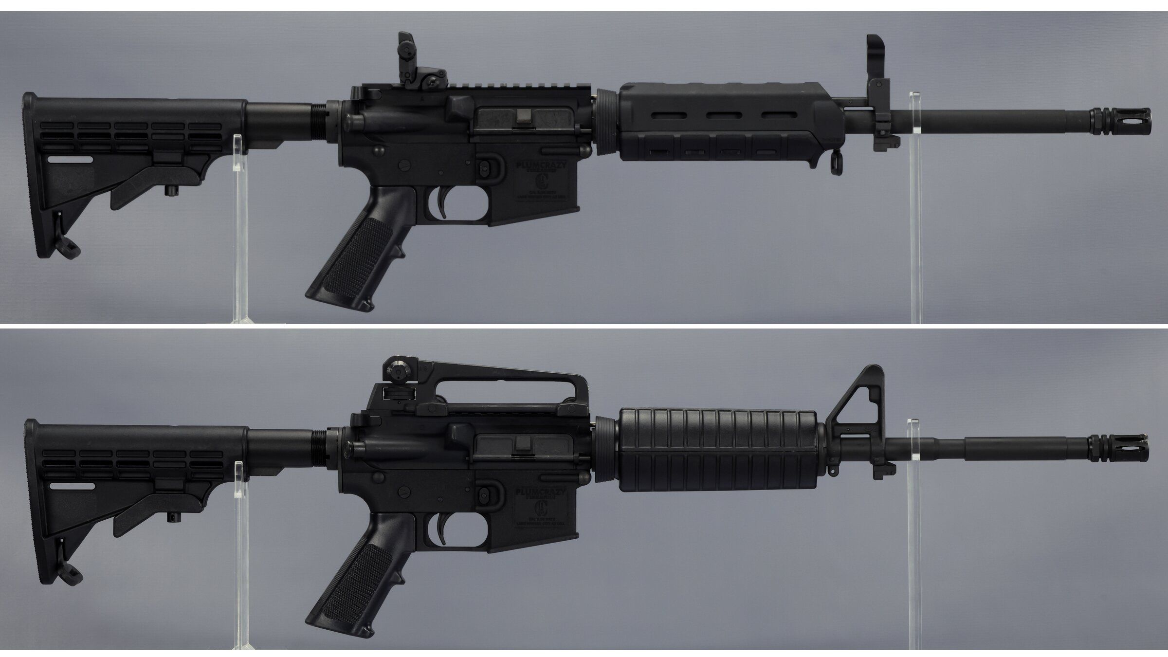 Two Plumcrazy Firearms C15 Semi-Automatic Rifles | Rock Island Auction