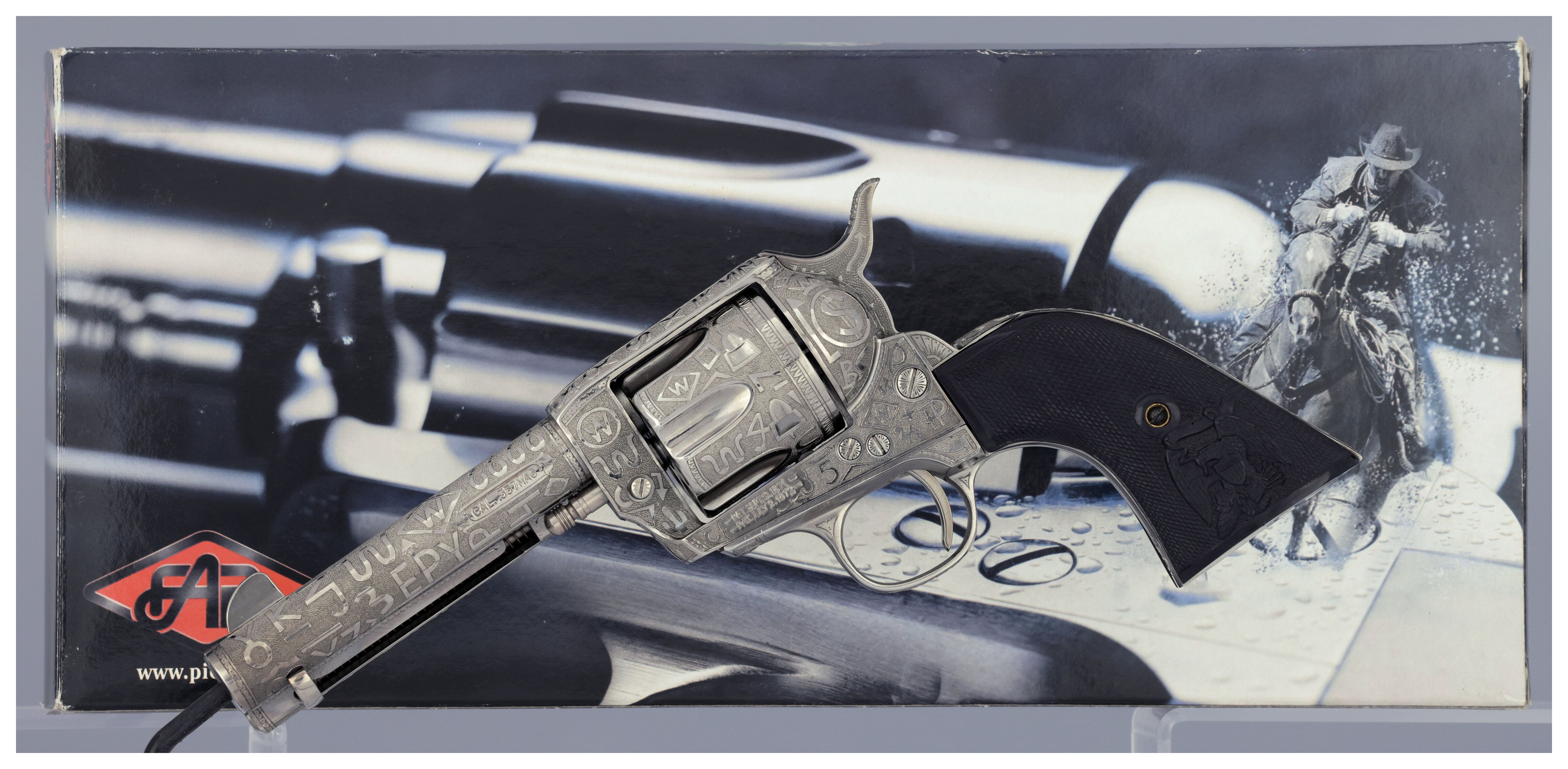 Engraved F.LLI Pietta 1873 Single Action Revolver with Box | Rock ...