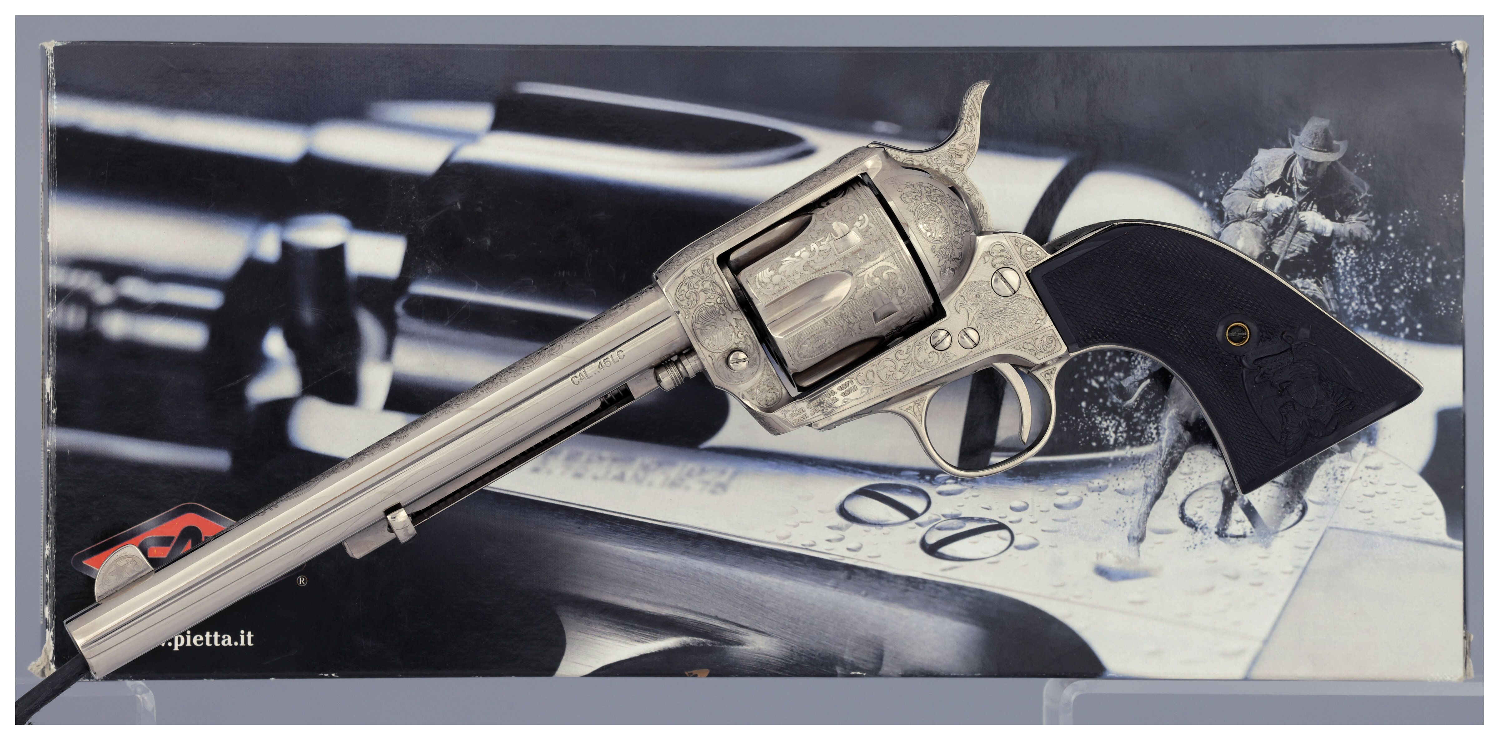 Engraved F.LLI Pietta 1873 Single Action Revolver with Box | Rock ...