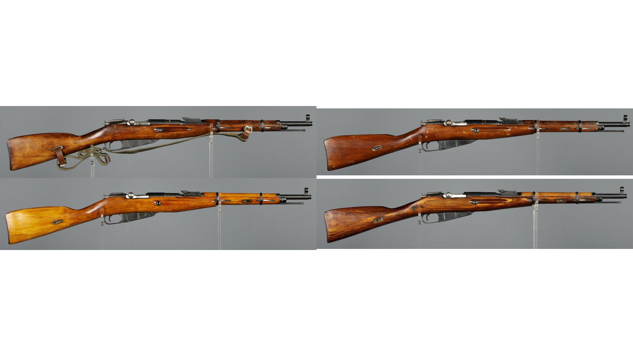 Four Soviet Izhevsk M38 Mosin-Nagant Bolt Action Carbines | Rock Island ...