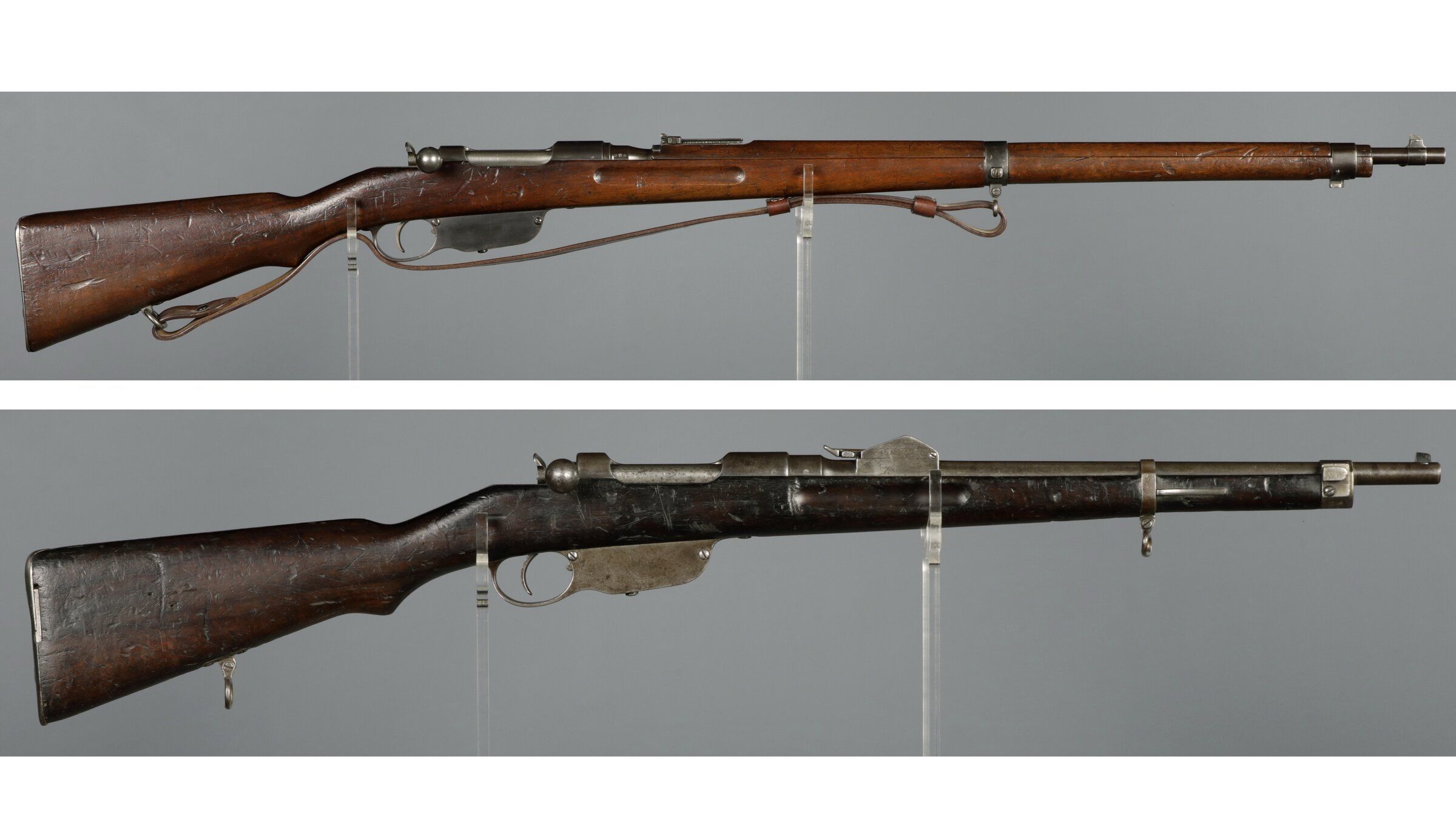 Two Austrian Steyr Straight Pull Bolt Action Rifles | Rock Island Auction
