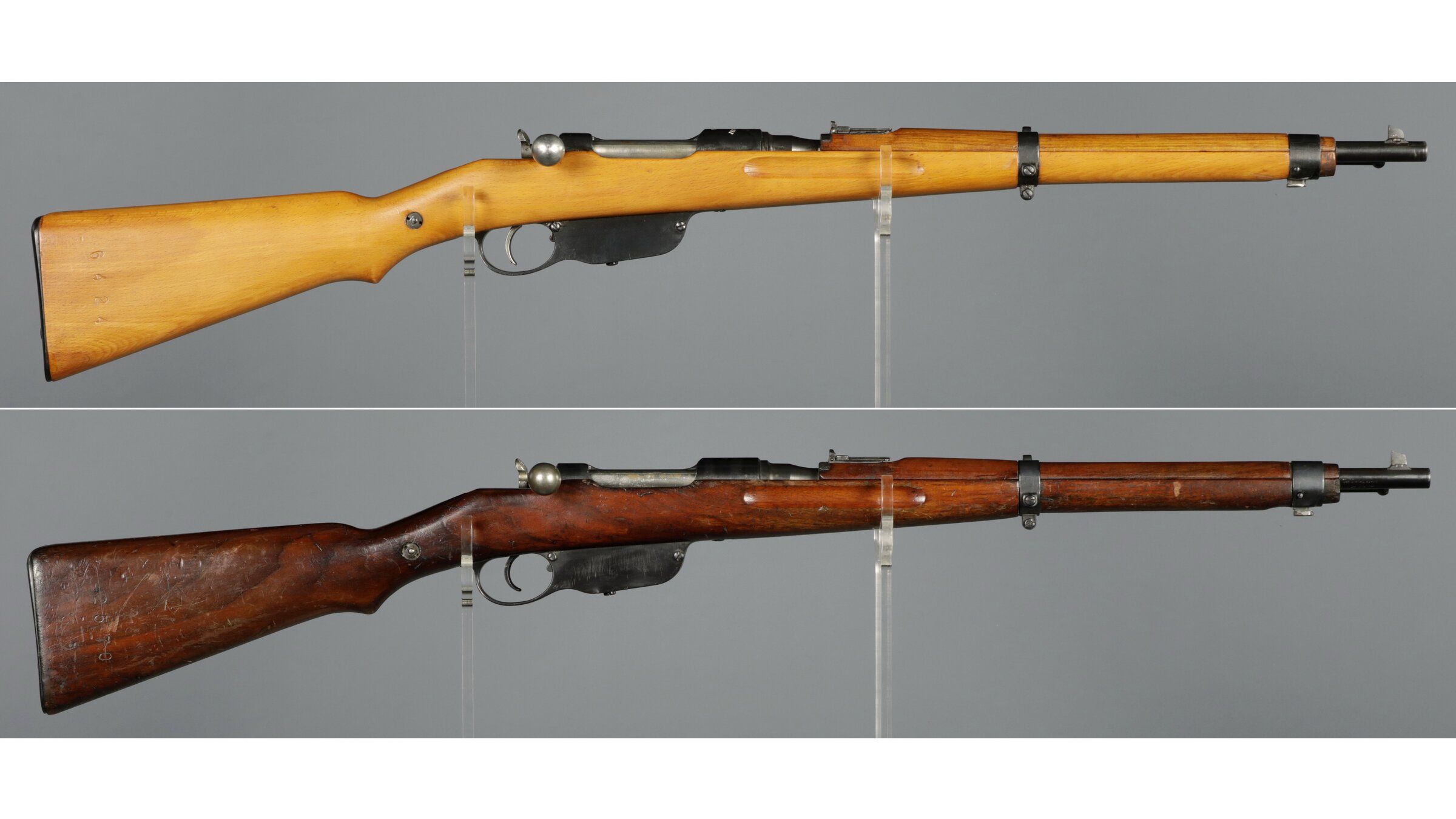 Two M.95 Straight Pull Bolt Action Short Rifles | Rock Island Auction