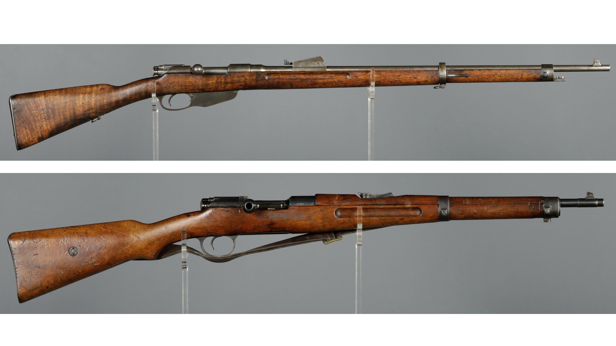 Two Steyr Model 1895 Mannlicher Bolt Action Rifles | Rock Island Auction