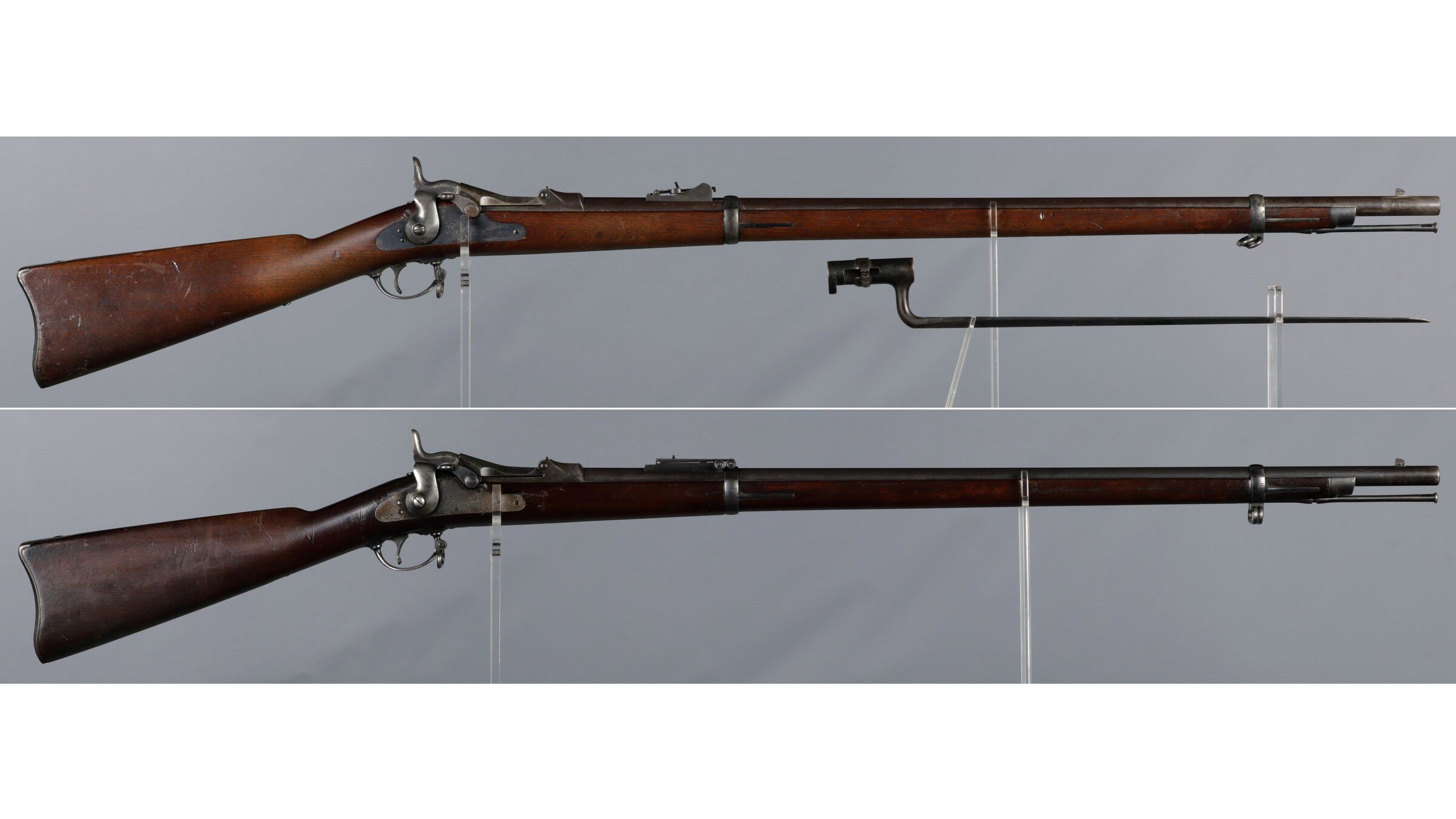 Two U.S. Springfield Armory Model 1884 Trap Door Rifles | Rock Island ...
