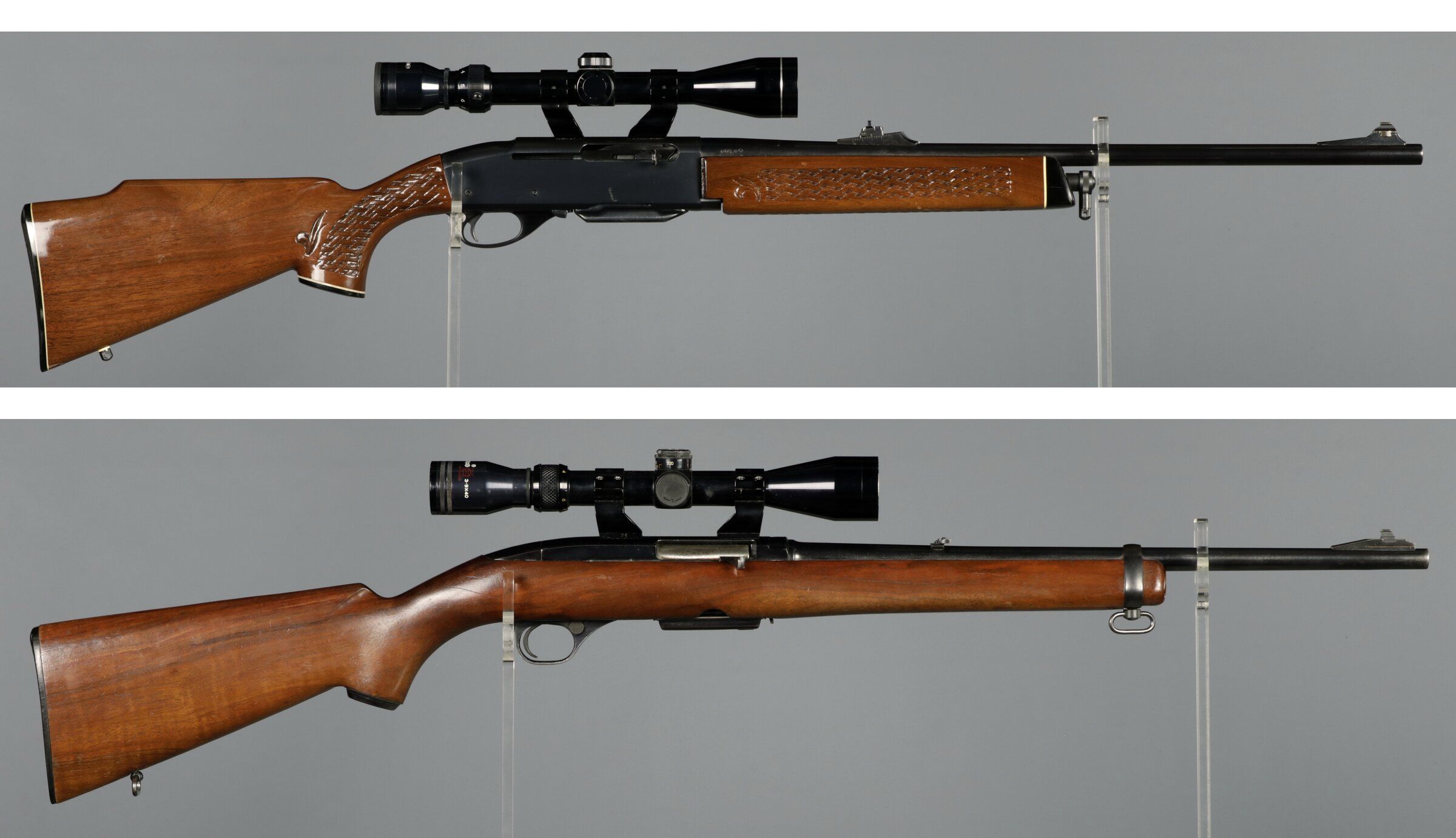 Two Semi-Automatic Rifles with Scopes | Rock Island Auction