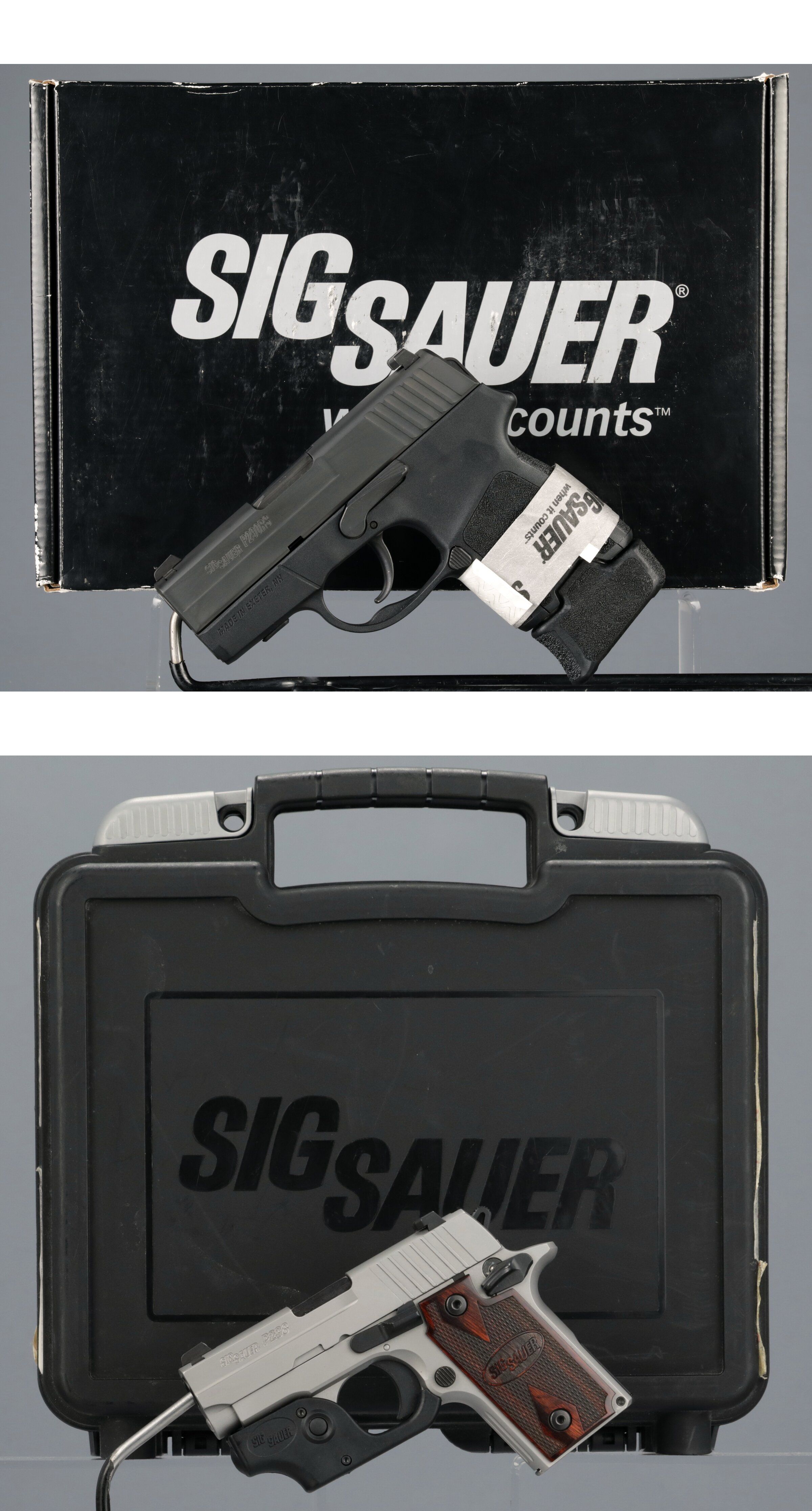 Two Sig Sauer Semi-Automatic Pistols with Boxes | Rock Island Auction